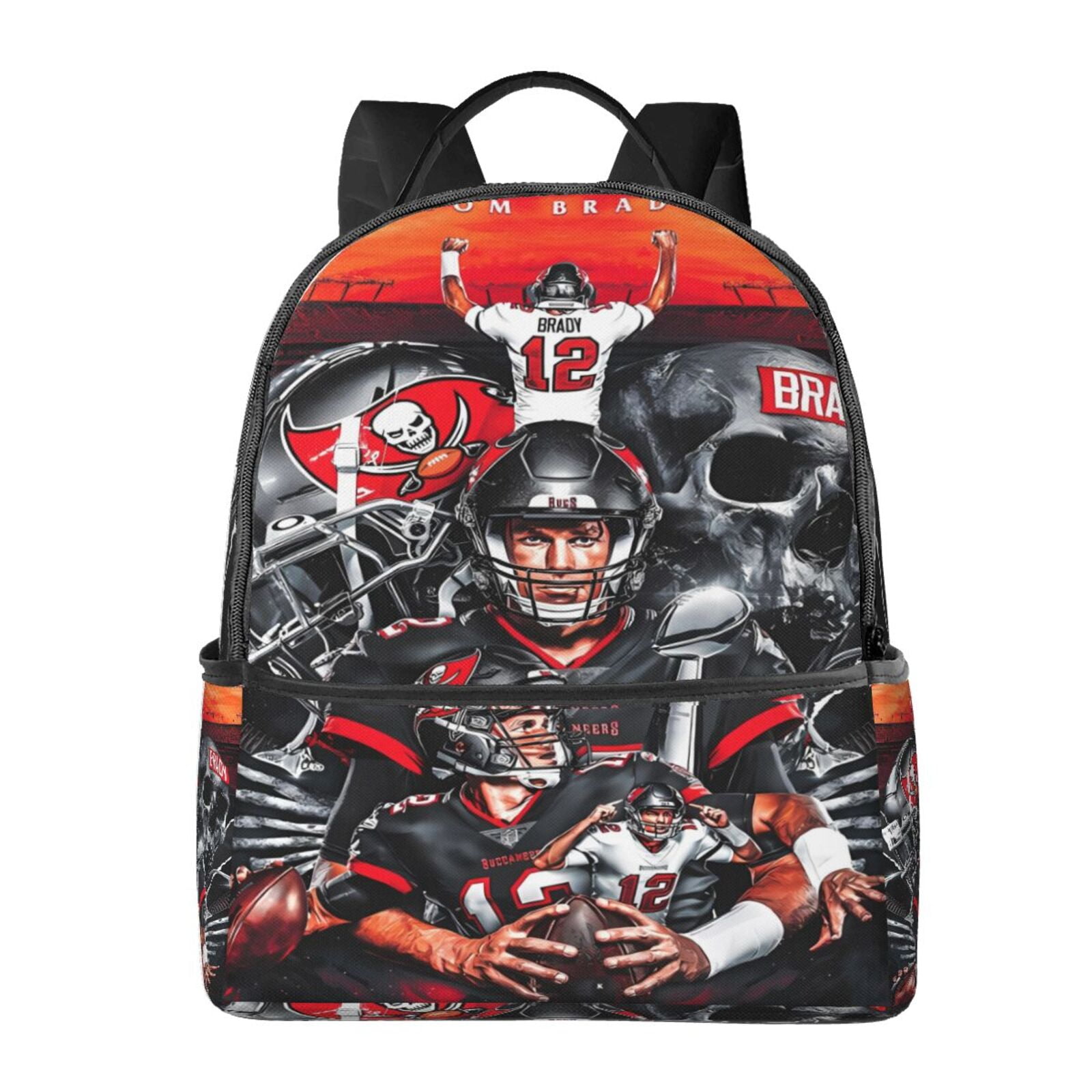 Tom Brady Customized Fashion Travel Backpack, Football Team Logo Fan ...