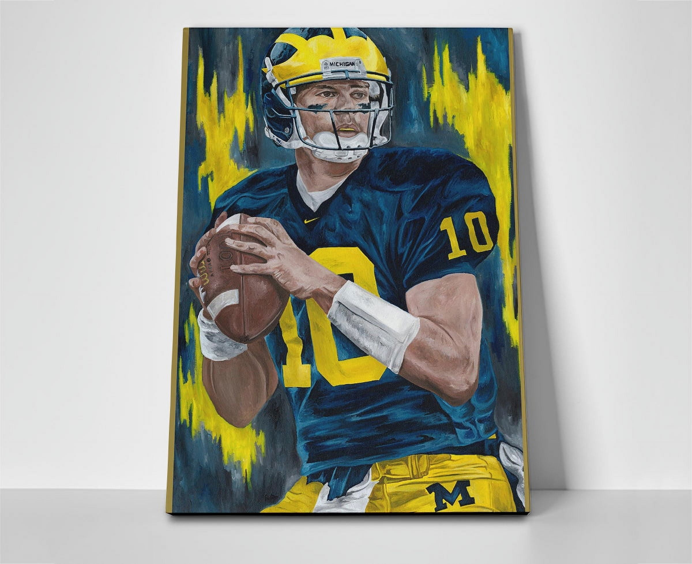 Tom Brady Michigan Poster or Wrapped Canvas - Walmart.com