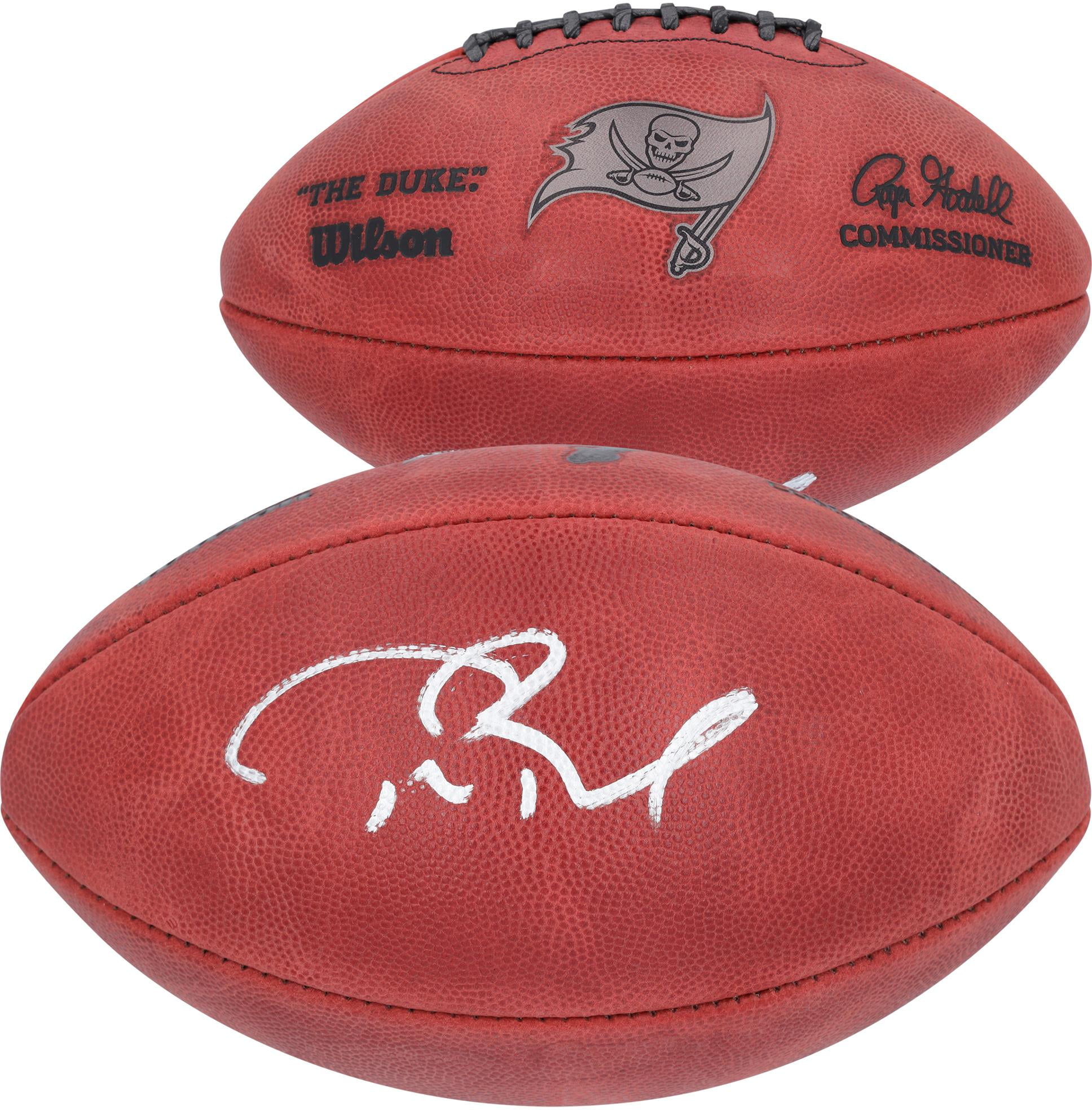 Tom Brady Tampa Bay Buccaneers Autographed Metallic Duke Pro Football ...