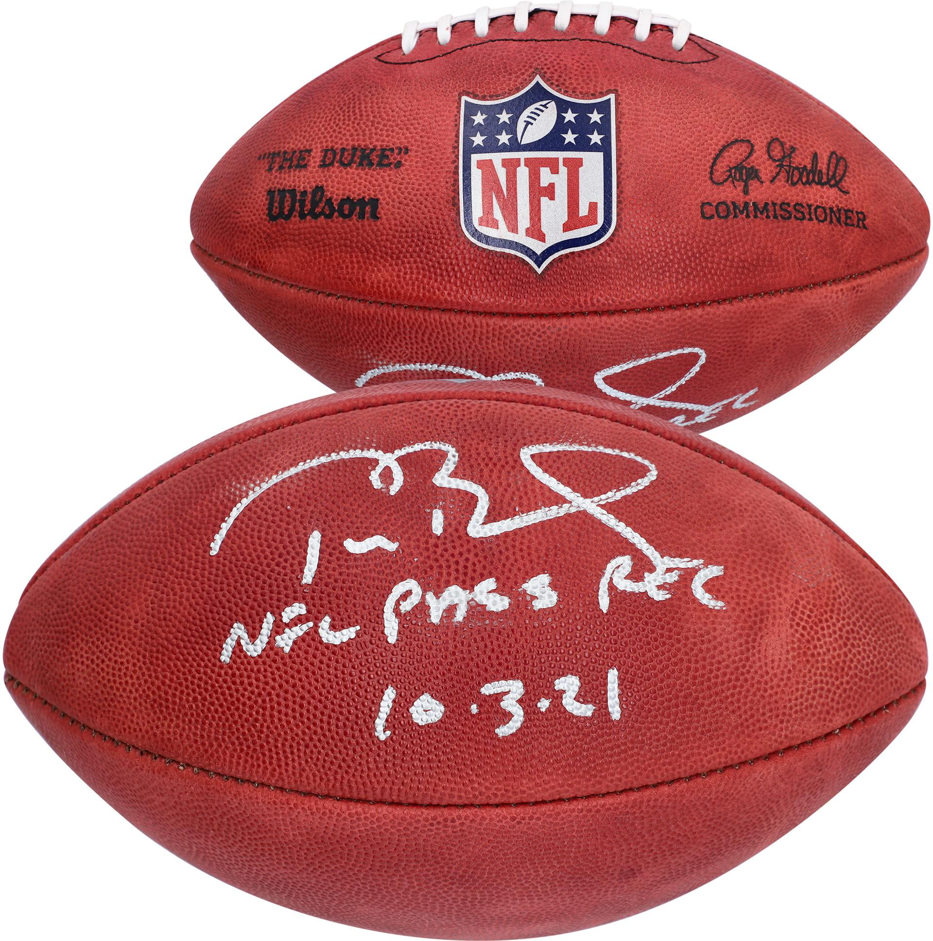 Tom Brady Tampa Bay Buccaneers Autographed Wilson Full Color Duke Pro ...
