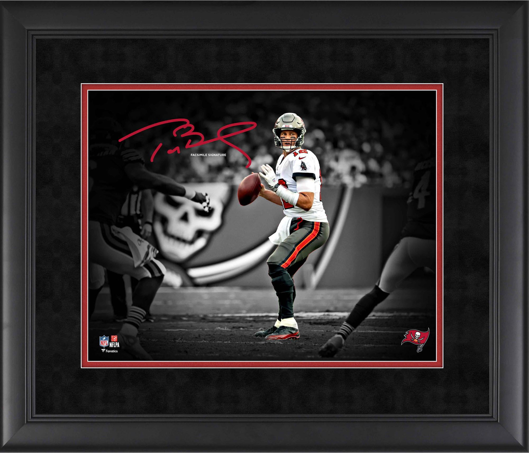 Tom Brady Tampa Bay Buccaneers Framed 11" x 14" Spotlight Photograph ...