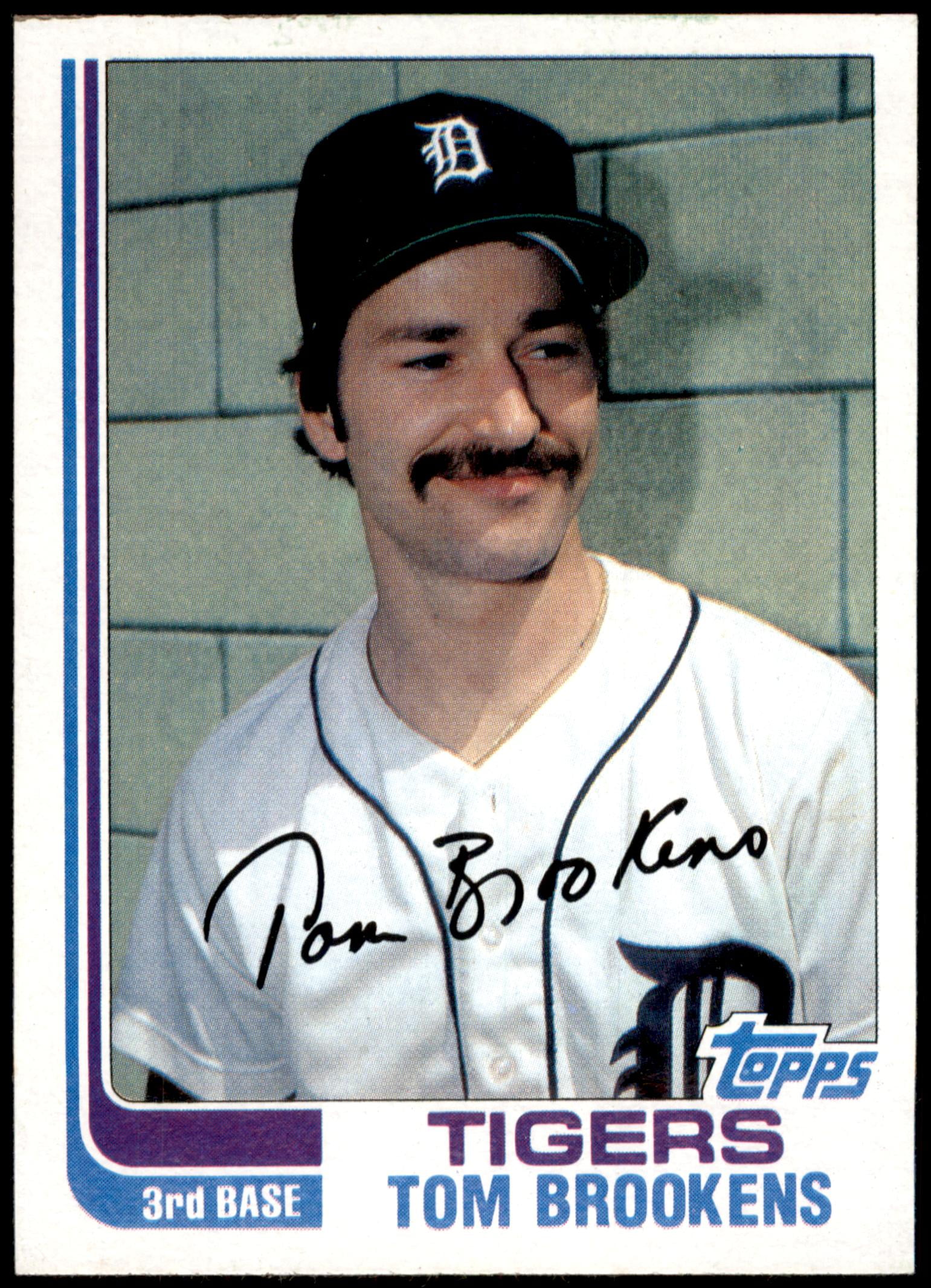 Tom Brookens #753 1982 Topps - Walmart.com