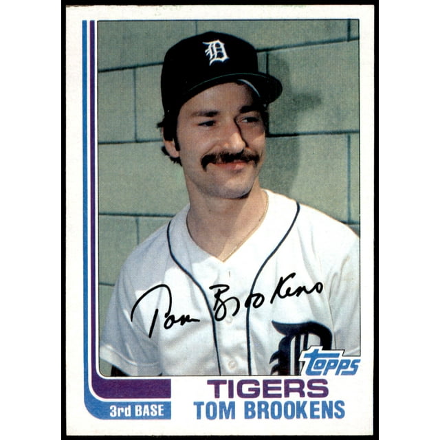 Tom Brookens #753 1982 Topps - Walmart.com