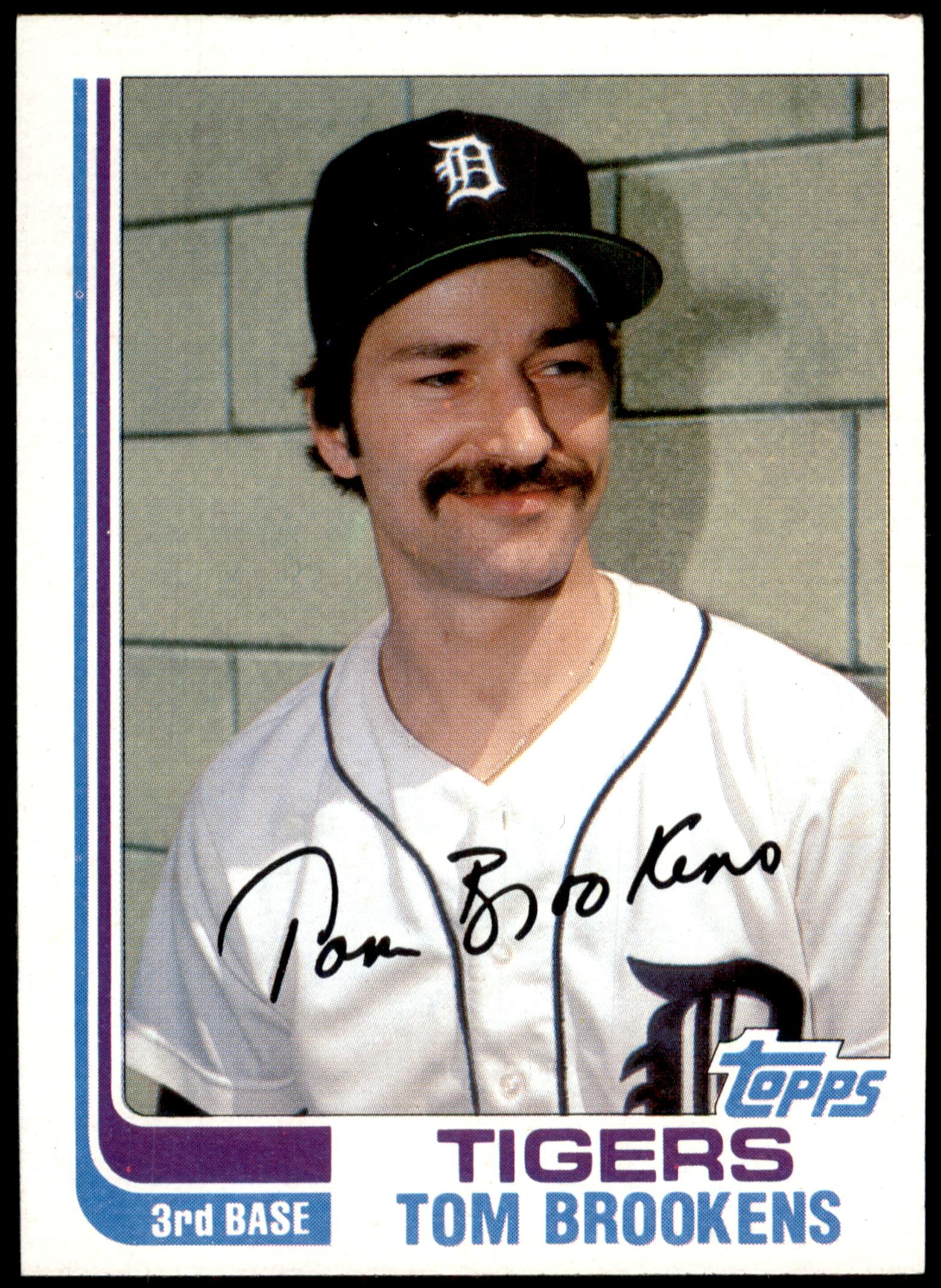 Tom Brookens #753 1982 Topps - Walmart.com