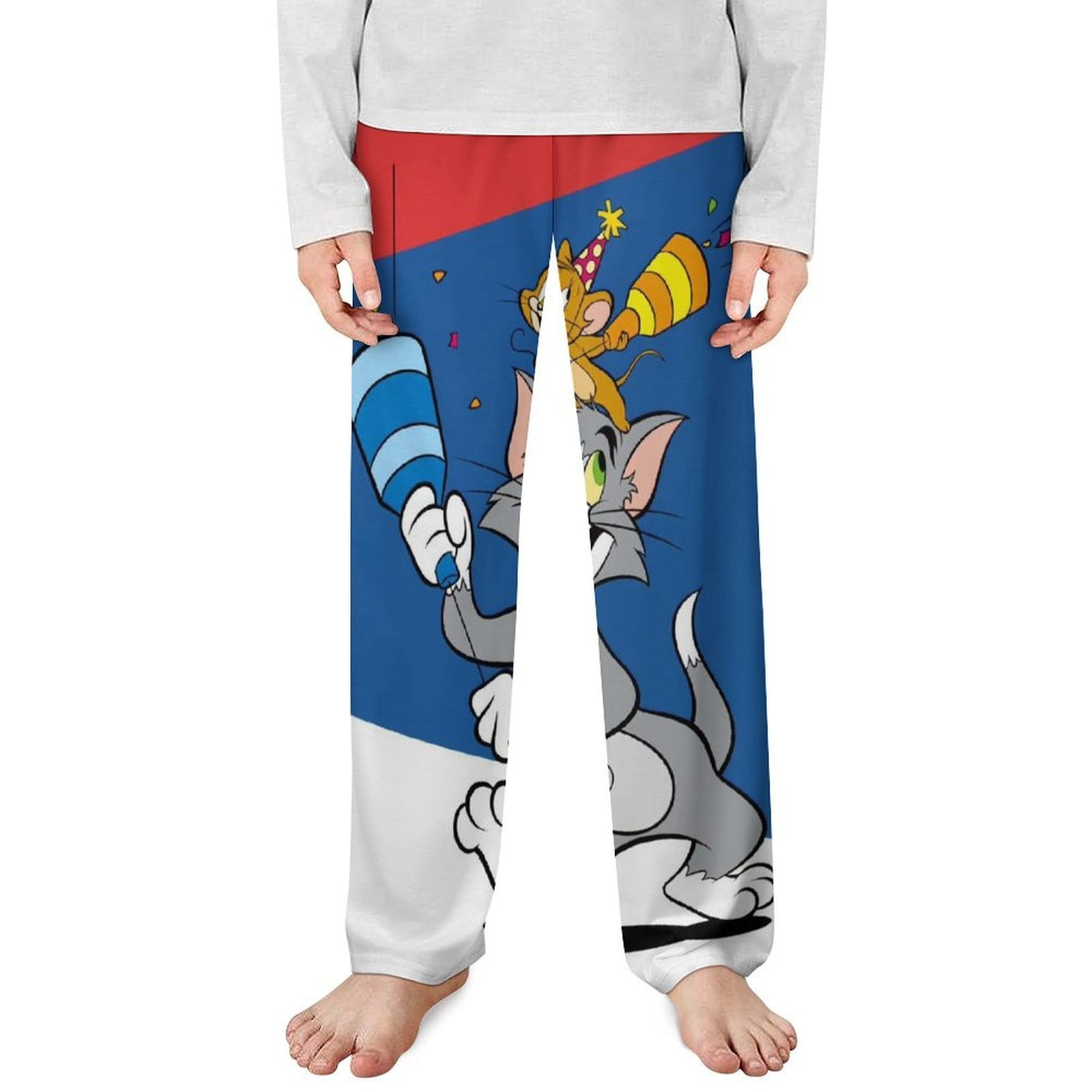Tom Cat Jerly Pajama Pants Cartoon Casual Lounge PJ Bottoms with ...