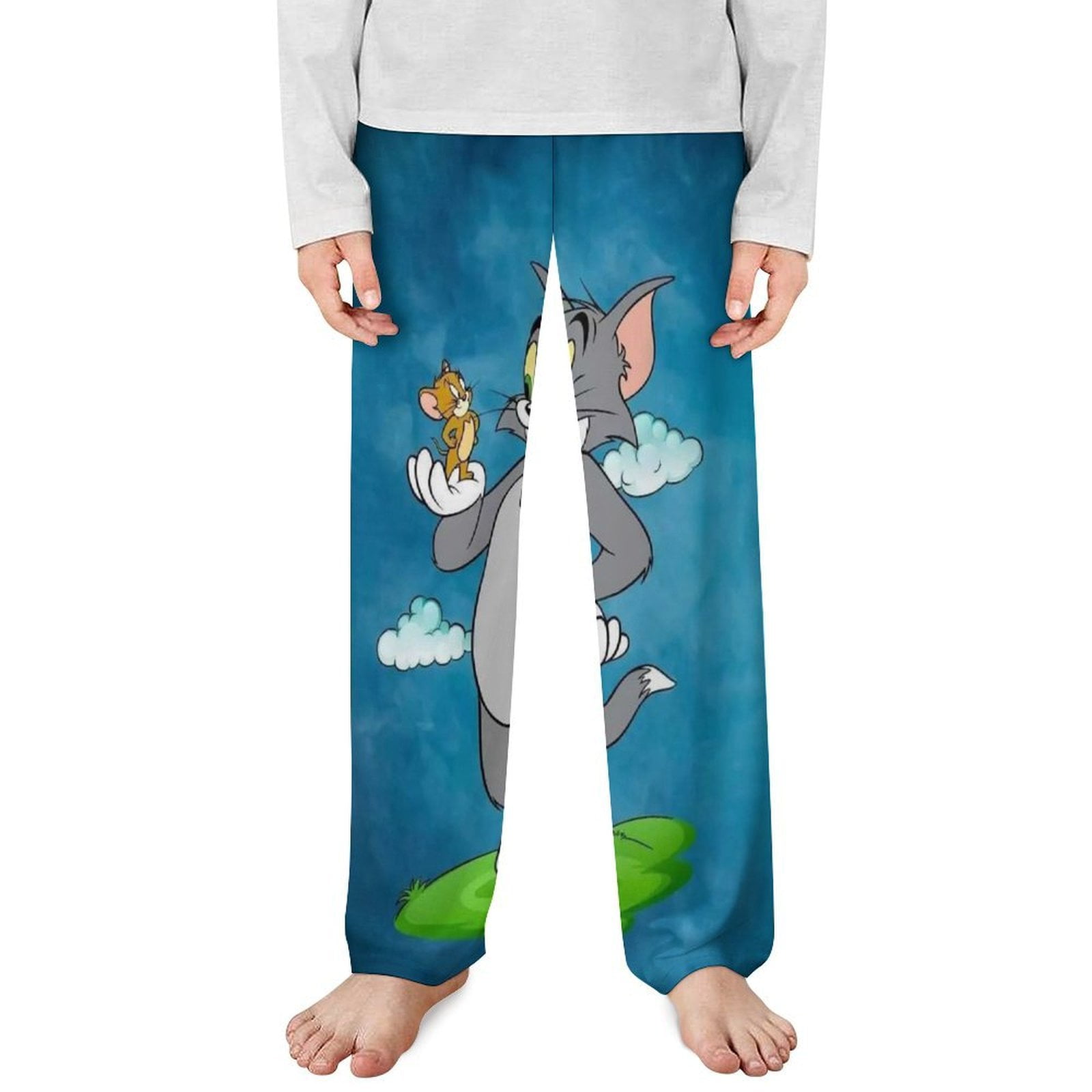 Tom Cat Jerly Pajama Pants Cartoon Casual Lounge PJ Bottoms with ...