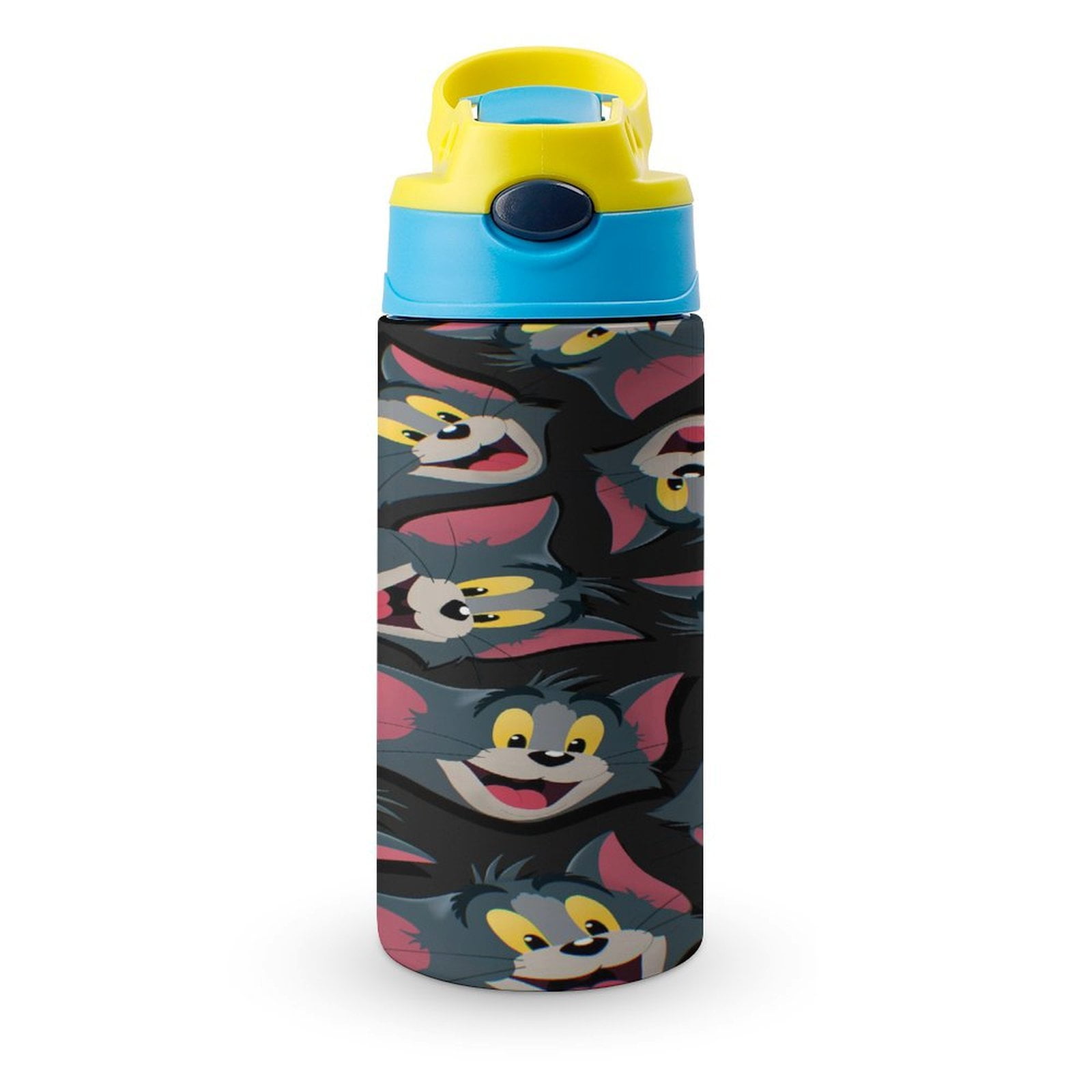 Tom Cat Jerly Water Bottle with Straw Lid Vacuum Insulated Stainless ...
