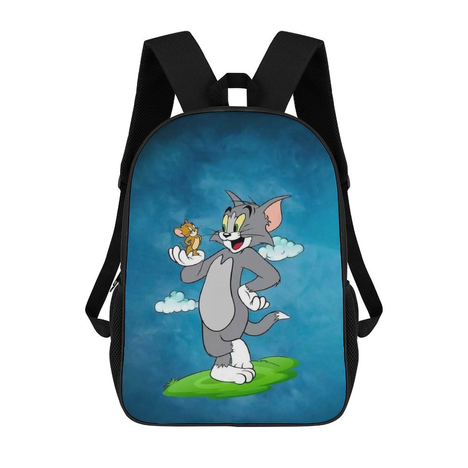 Tom Cat Jerry Backpack 17 Inch Lightweight Anime Print Design Backpack ...