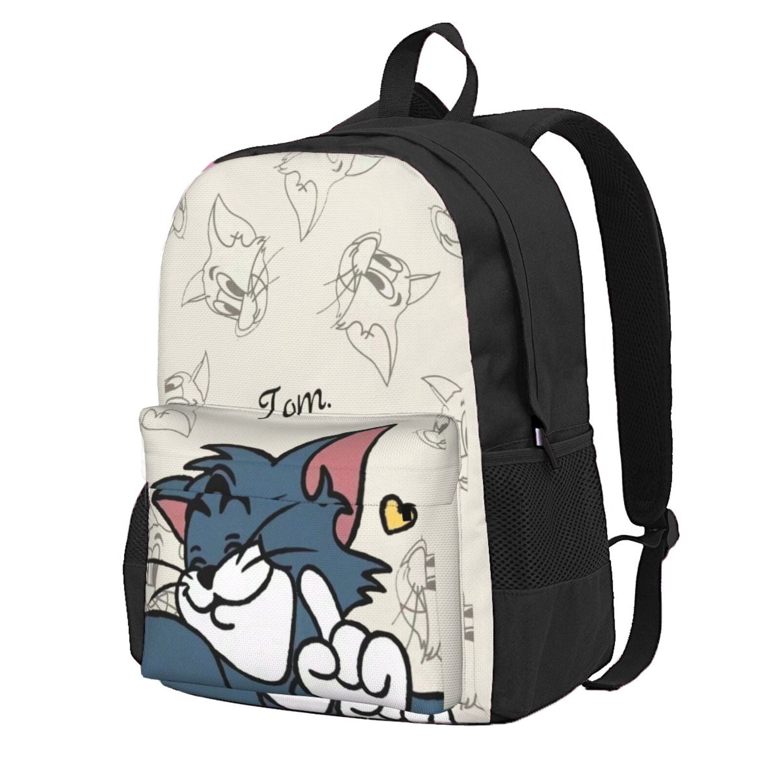 Tom Cat Jerry Backpack HD Printed Book Bag Cartoon Perfect Book Bag ...