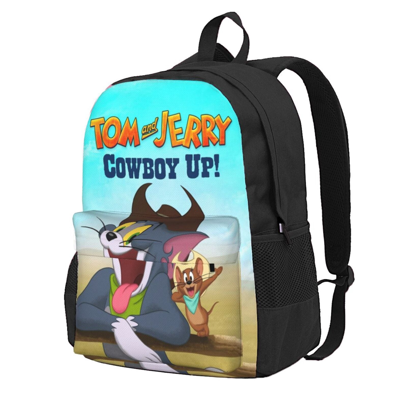 Tom Cat Jerry Backpack HD Printed Book Bag Cartoon Perfect Book Bag ...