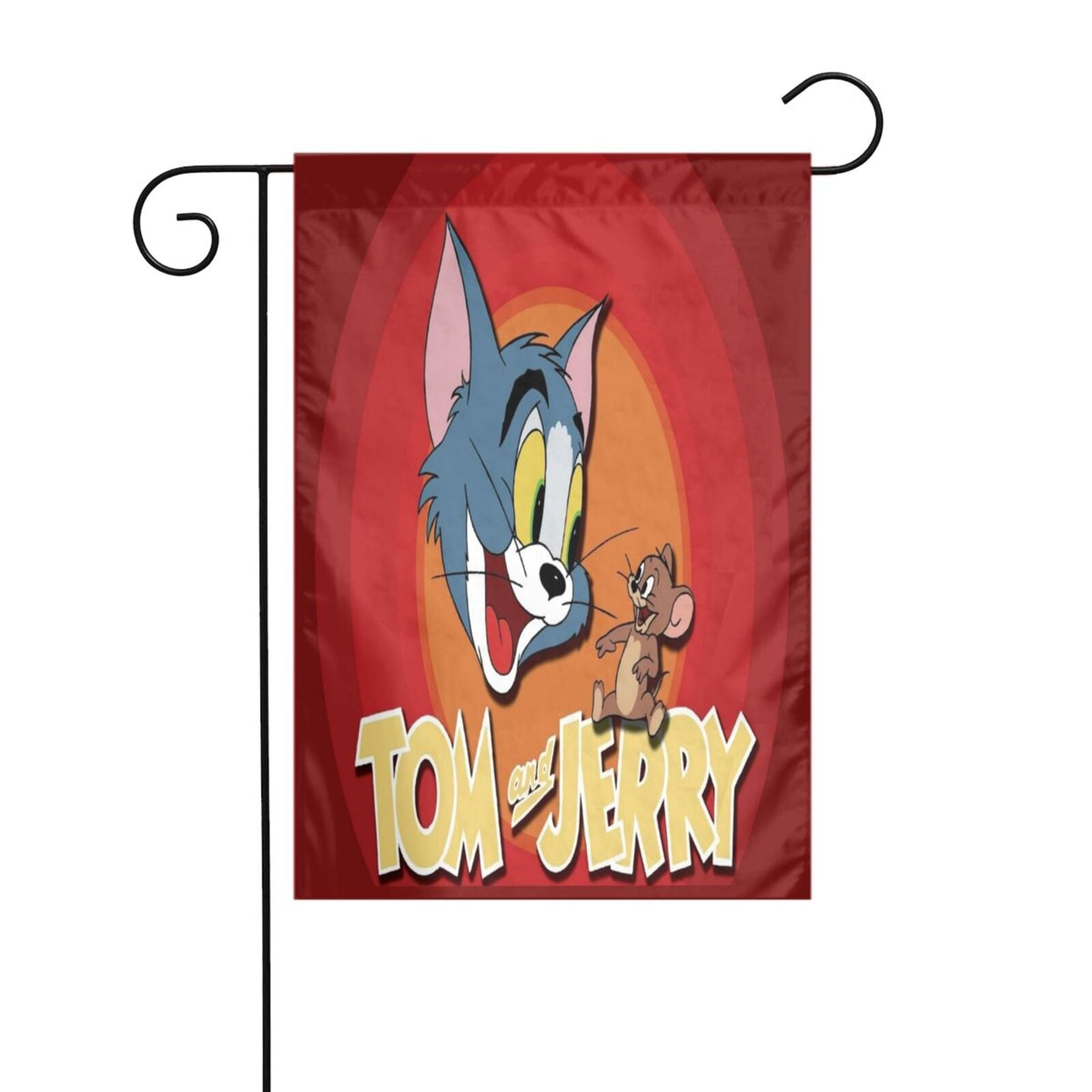 Tom Cat Jerry Garden Flag Vertical Double Sided Rustic Farmland Yard ...