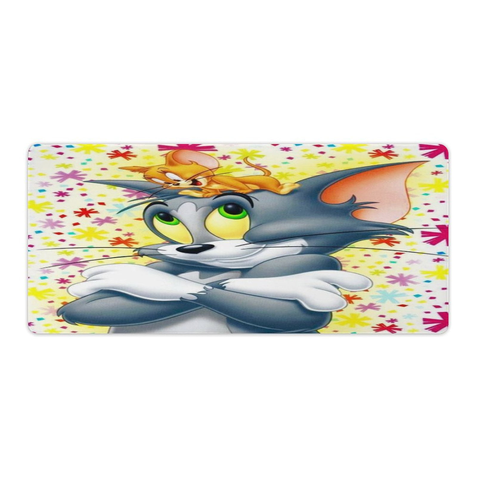 Tom Cat Jerry Large Mouse Pad Cartoon Mouse Pad Rectangle Mouse Pads for Computers Laptop ...