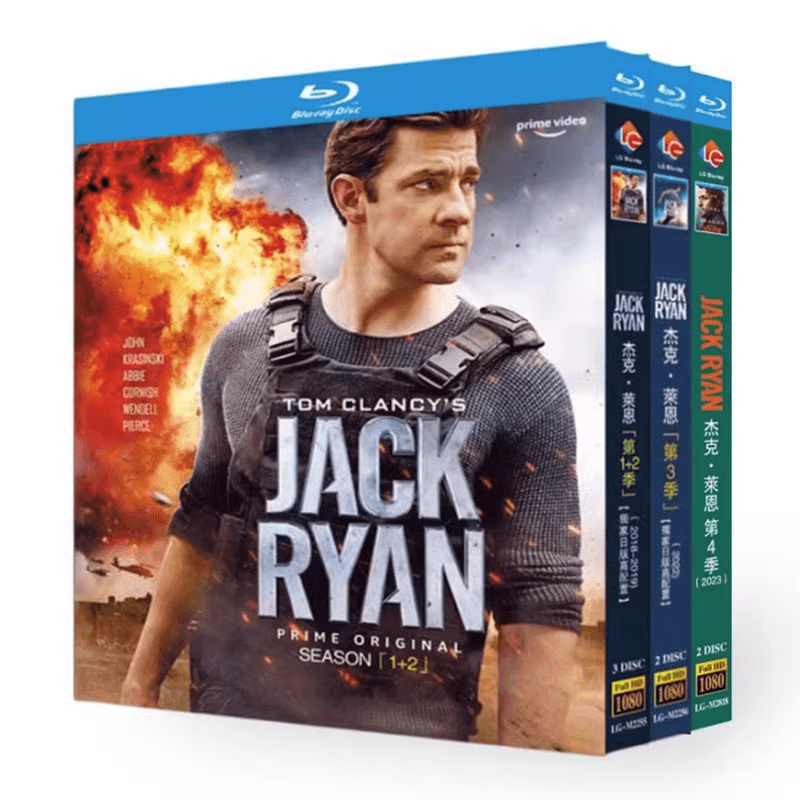 Tom Clancy's Jack Ryan Complete Series Seasons 1-4 (DVD): CIA, Islamic ...