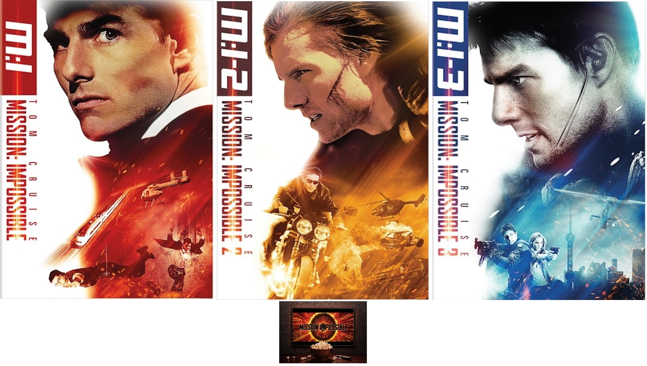 Tom Cruise MISSION IMPOSSIBLE TRILOGY 1 One 2 Two 3 Three DVD Set ...