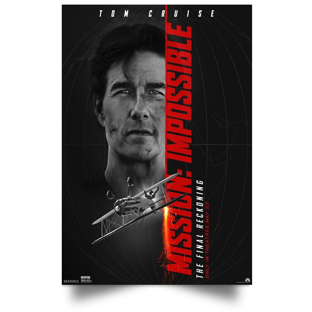 Tom Cruise Mission Impossible The Final Reckoning Poster, 2025 Movie Wrapped Canvas Prints ...