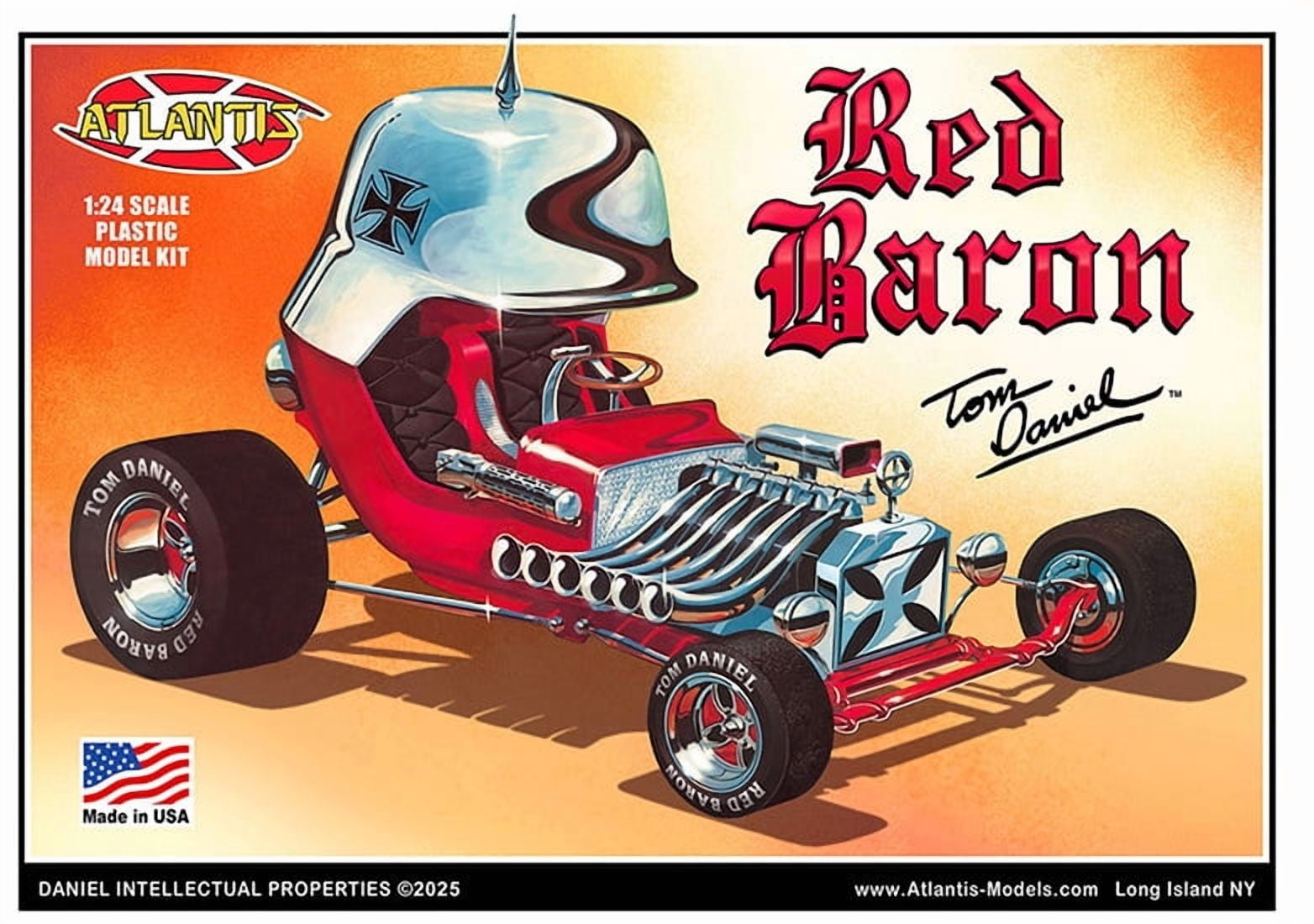 Tom Daniel - 1:24 Scale Model Kit - Red Baron Show Car w/Trading Card ...