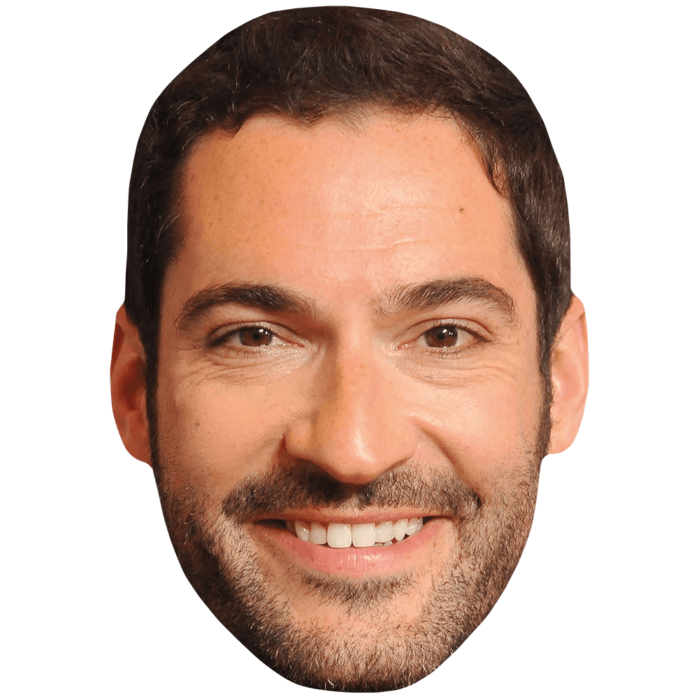 Tom Ellis (Smile) Celebrity Mask, Flat Card Face, Fancy Dress Mask ...