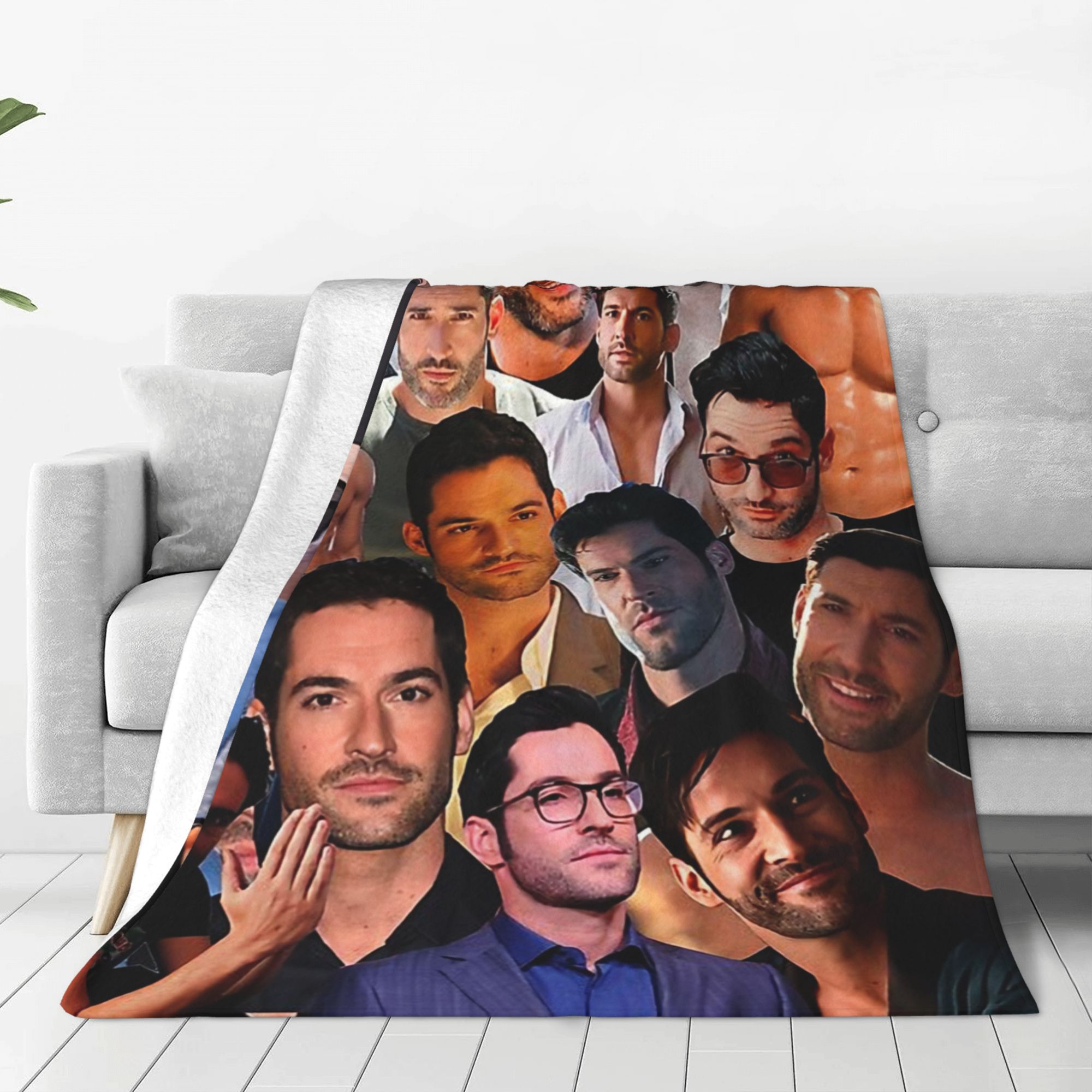 Tom Ellis Throw Blanket Soft Plush Travel Blanket For Bedroom Living ...
