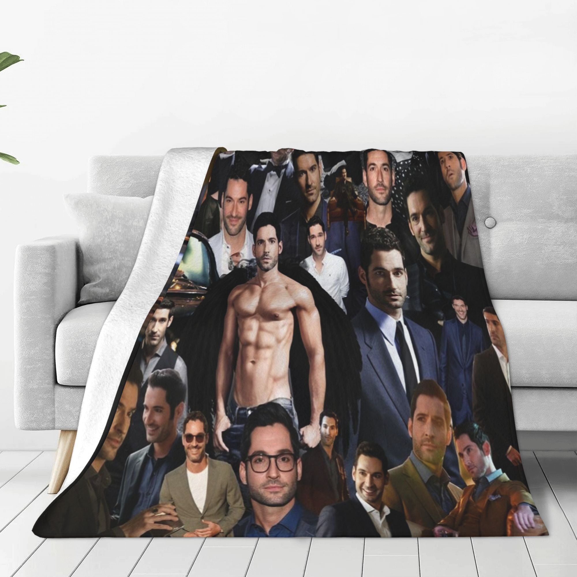 Tom Ellis Throw Blanket Soft Plush Travel Blanket For Bedroom Living ...