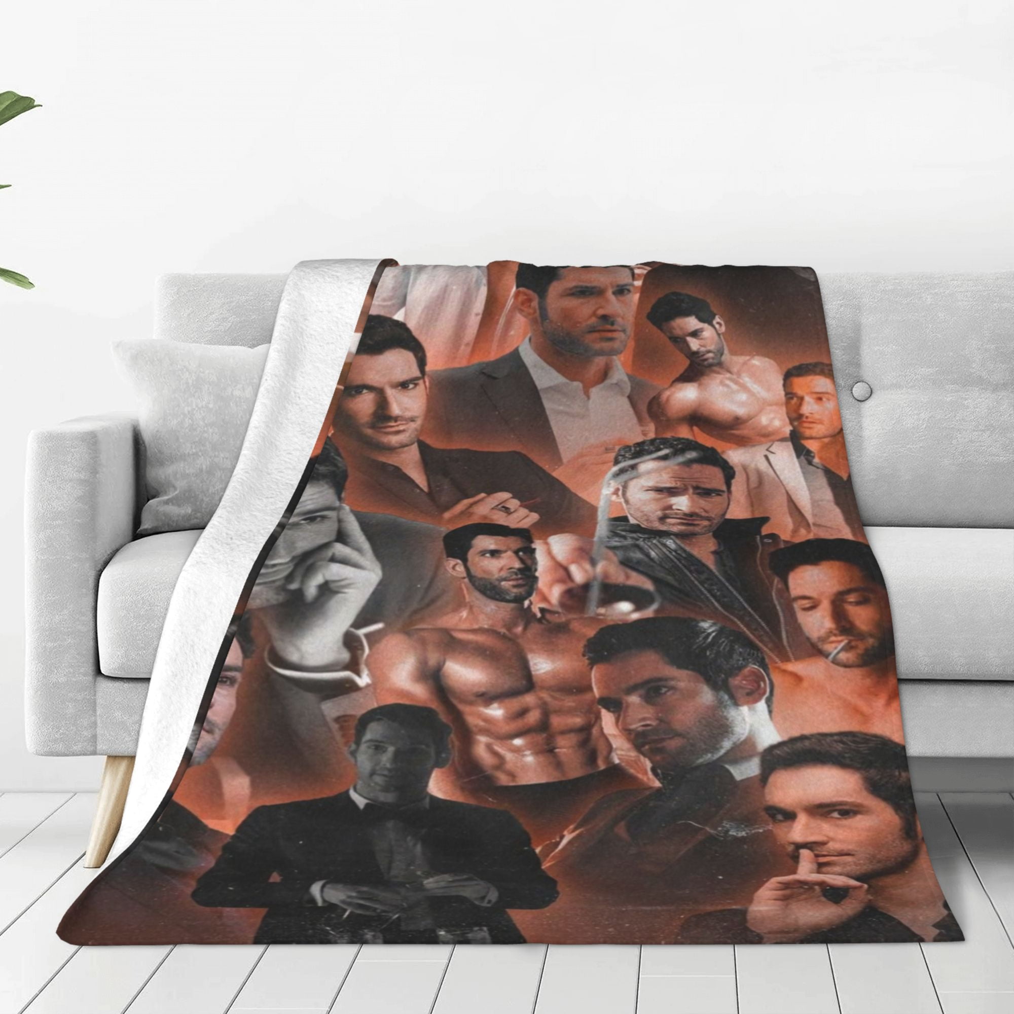 Tom Ellis Throw Blanket Soft Plush Travel Blanket For Bedroom Living ...