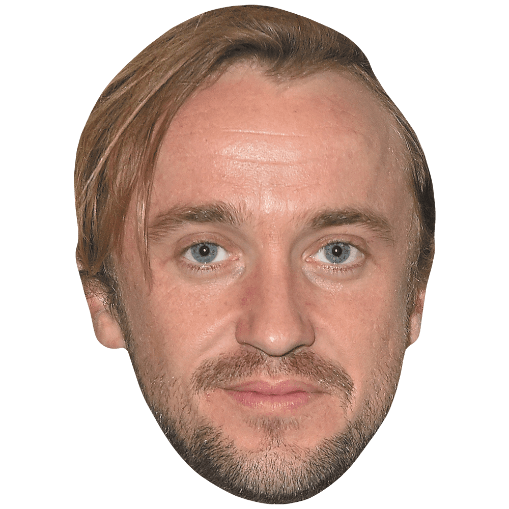 Tom Felton (Beard) Celebrity Mask, Flat Card Face, Fancy Dress Mask ...