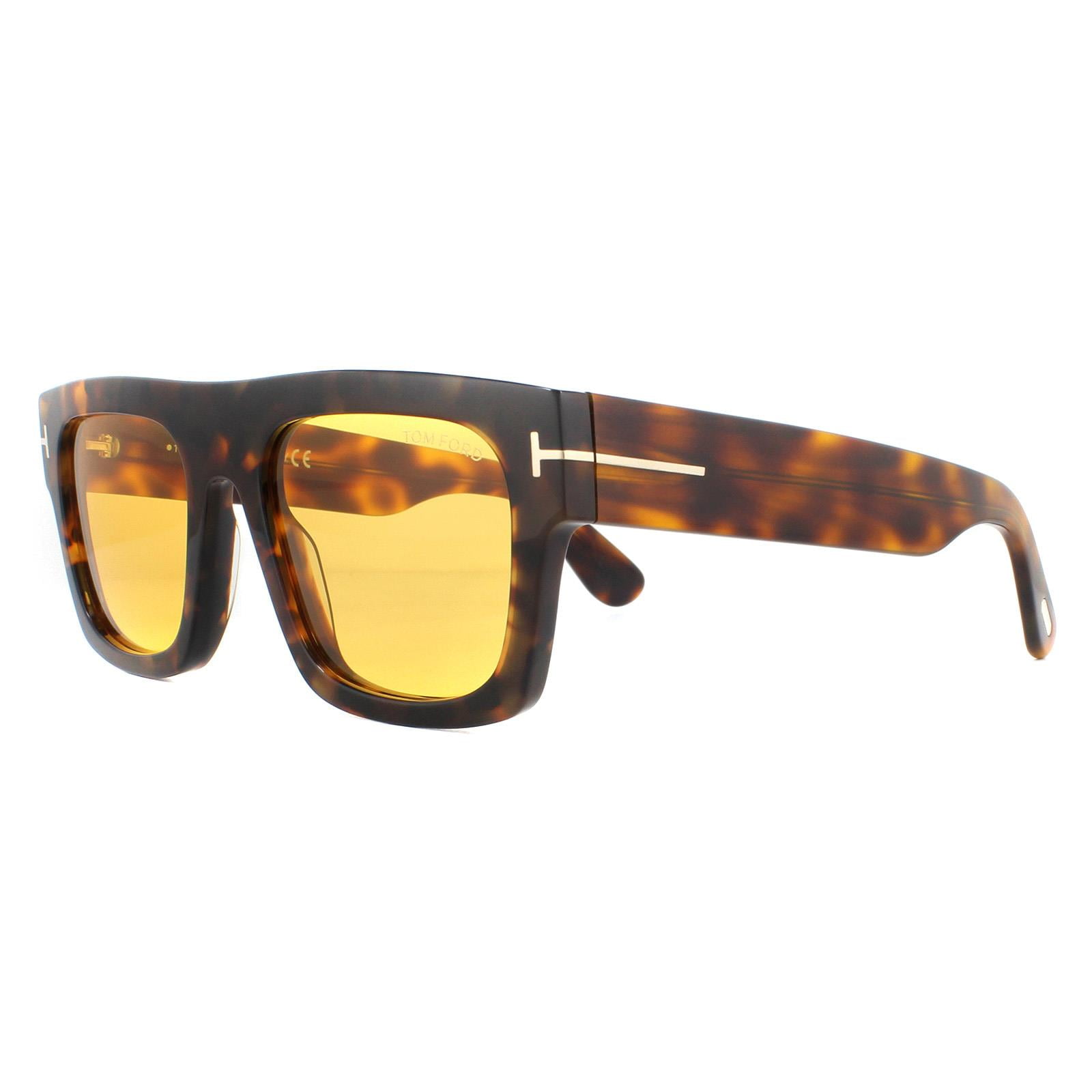 Tom.Ford Fausto Brown Browline Men's Sunglasses FT0711 56E 53 - Walmart.com