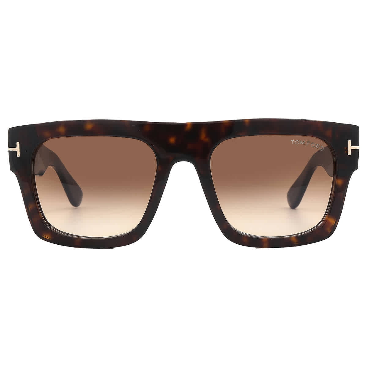 Tom Ford FAUSTO 711 52F Dark Havana / Brown Gradient Sunglasses TF711 ...