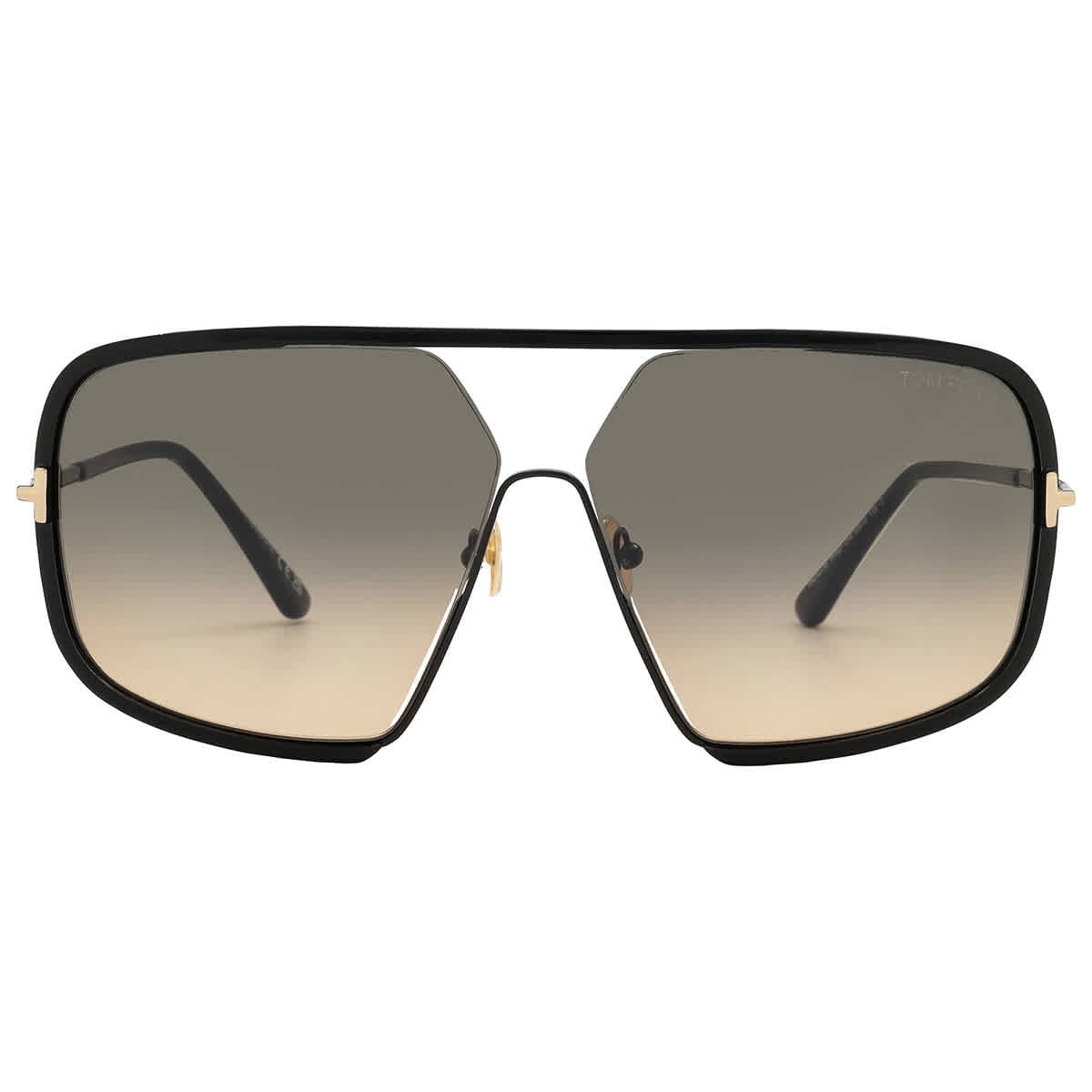 Tom Ford Warren Black Gold Gradient Sunglasses for Men 63-12-135 with ...