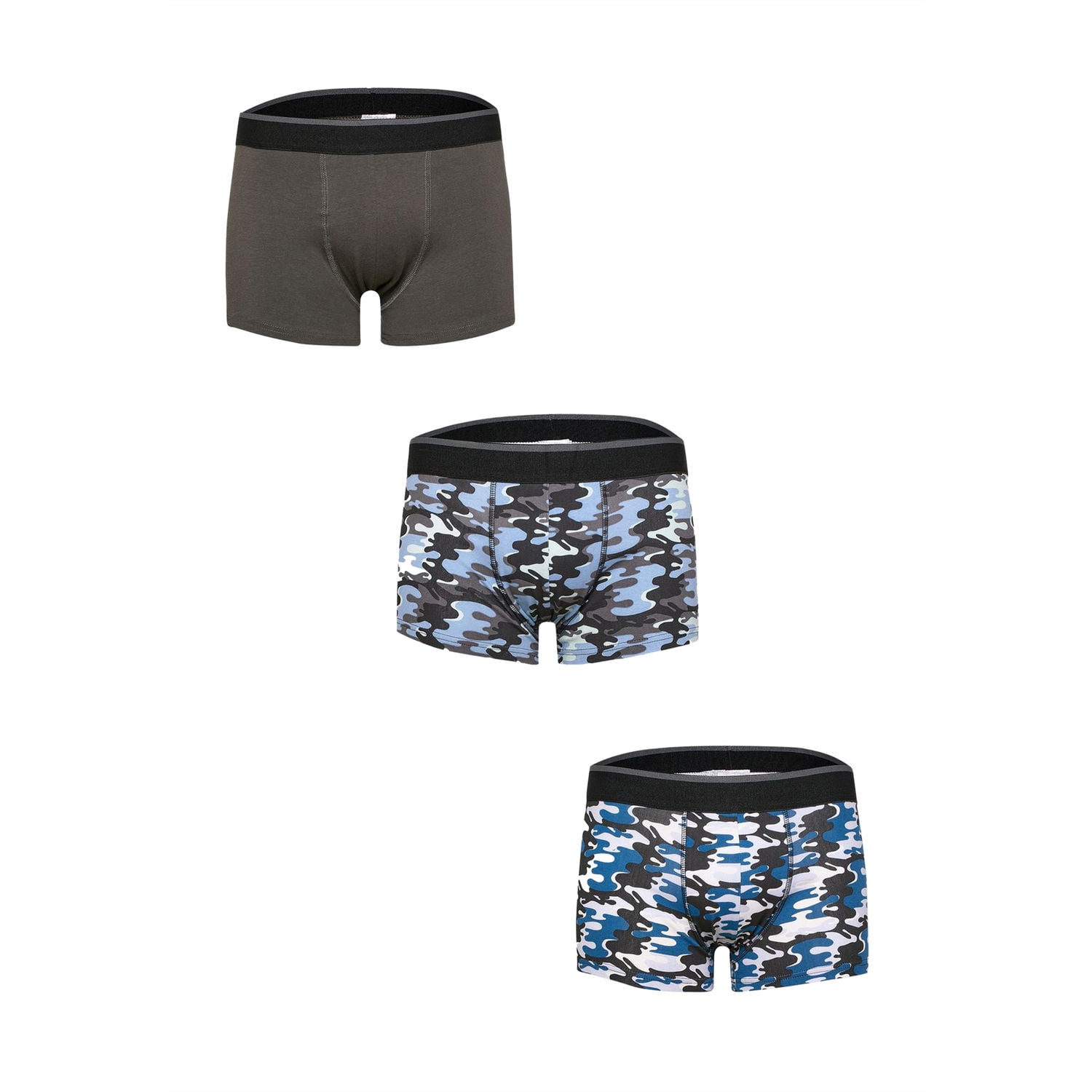 Tom Franks Mens Camo Boxer Shorts (Pack Of 3) - Walmart.com