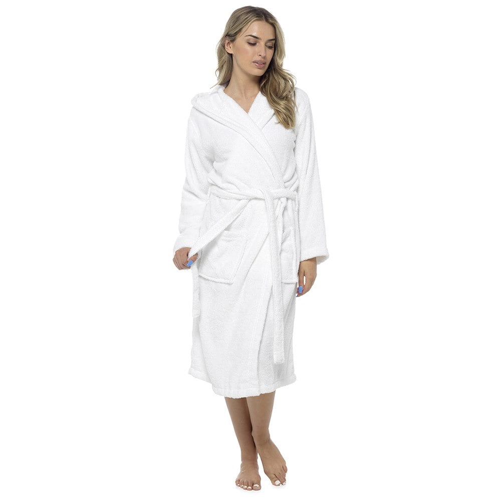 Tom Franks Womens Pure Cotton Bathrobe - Walmart.com
