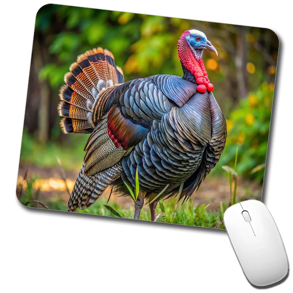 Tom Gobbler Male Turkey Photograph Mouse Pad Low Profile Gaming Mat ...