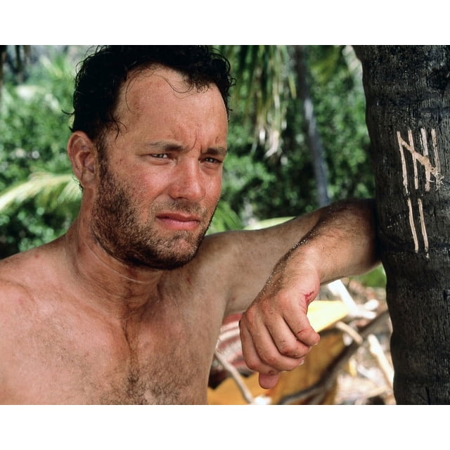 Tom Hanks In Cast Away 24x36 Classic Hollywood Poster - Walmart.com