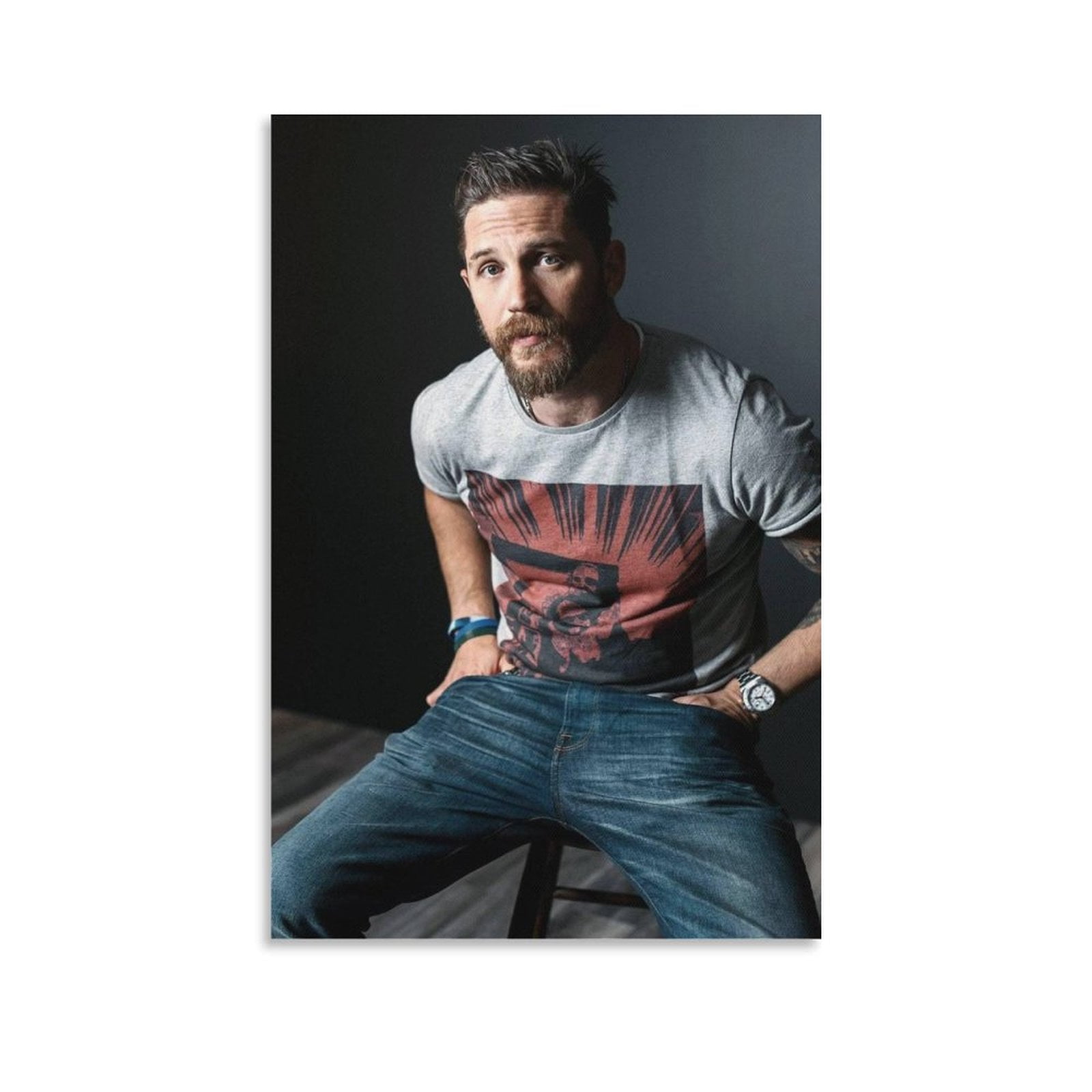 Tom Hardy Famous Poster Britain Actor Canvas Art Poster and Wall Art ...