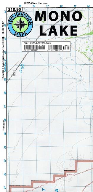 Tom Harrison Maps The Mono Lake Map, (Paperback) - Walmart.com