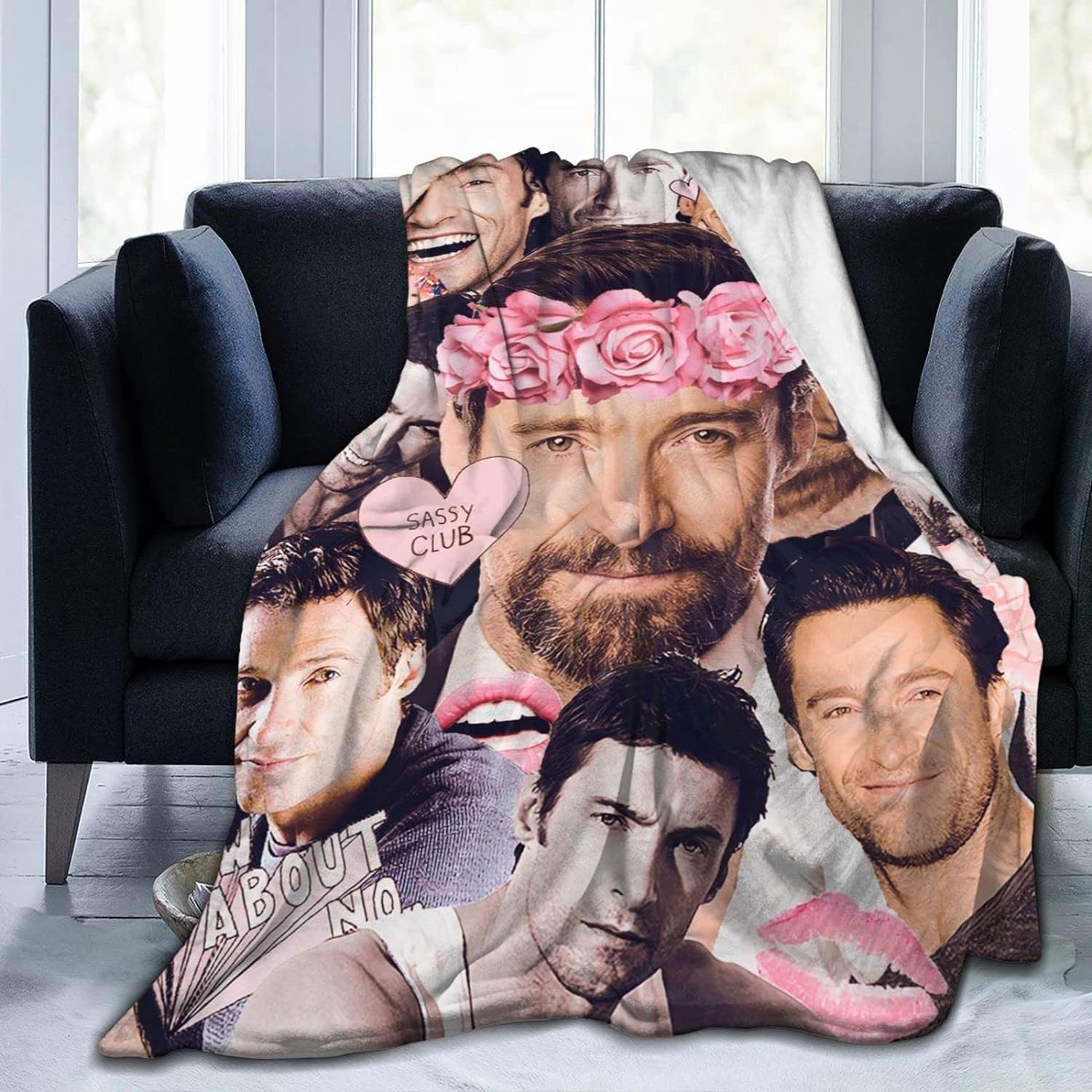 Tom Hiddleston Fleece Throw Blanket for Couch Sofa or Bed, Hugh Actor ...