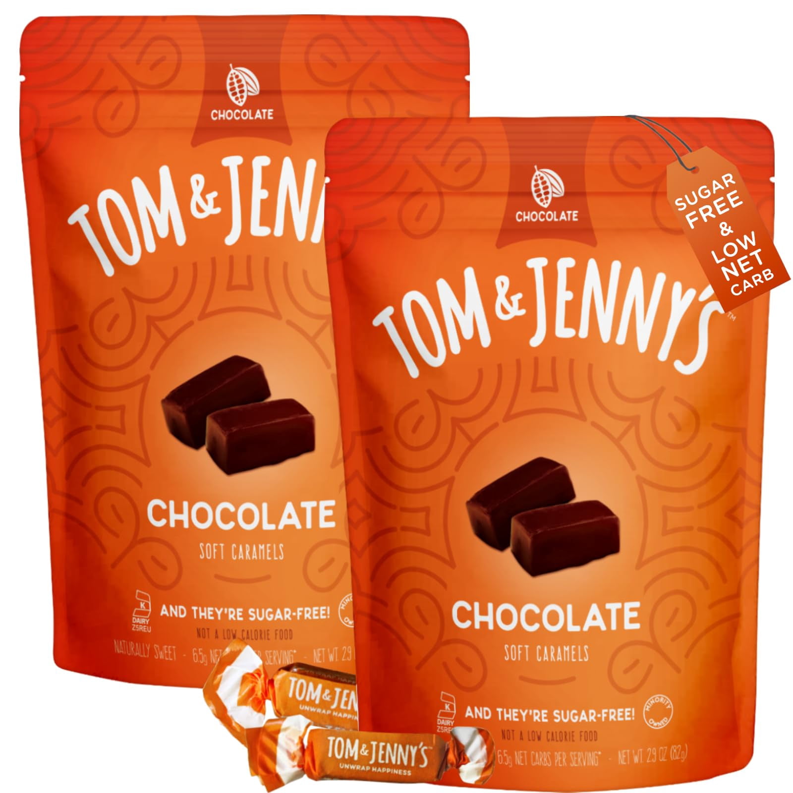 Tom & Jenny's Sugar MZF22 Free Candy (Chewy Soft Candy) with Sea Salt ...