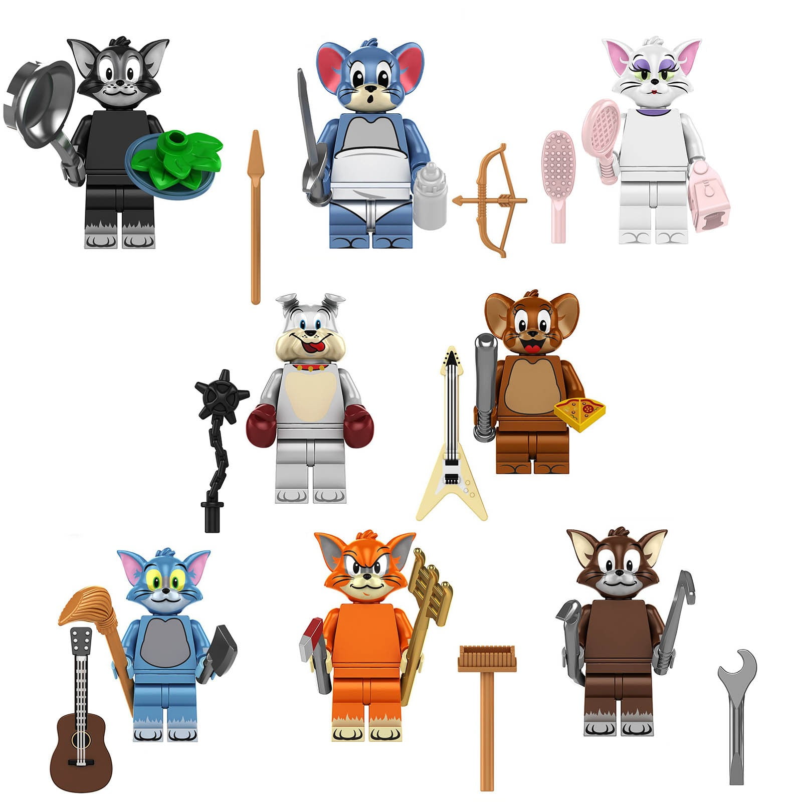 Tom and Jerry Action Figures Set - Complete Collection of Characters ...