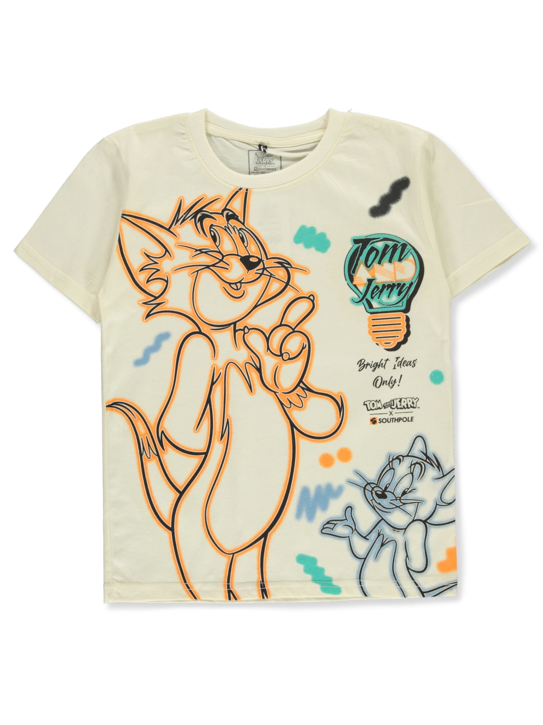 Tom & Jerry Boys' Clever T-Shirt Color: cream Size: 10 - 12 - Walmart.com