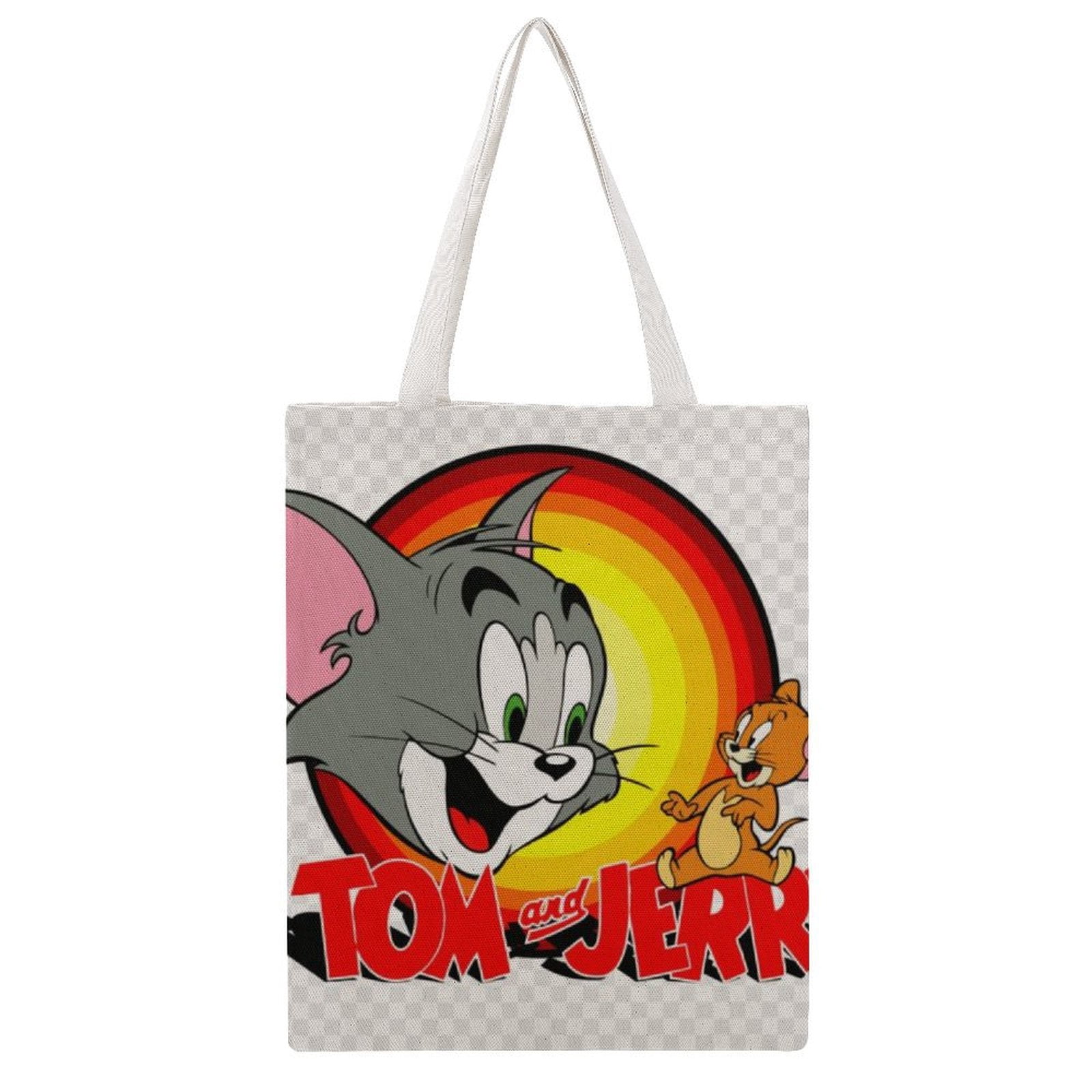 Tom And Jerry Canvas Tote Bag Beautiful Cute Shopping Tote Bag Reusable ...