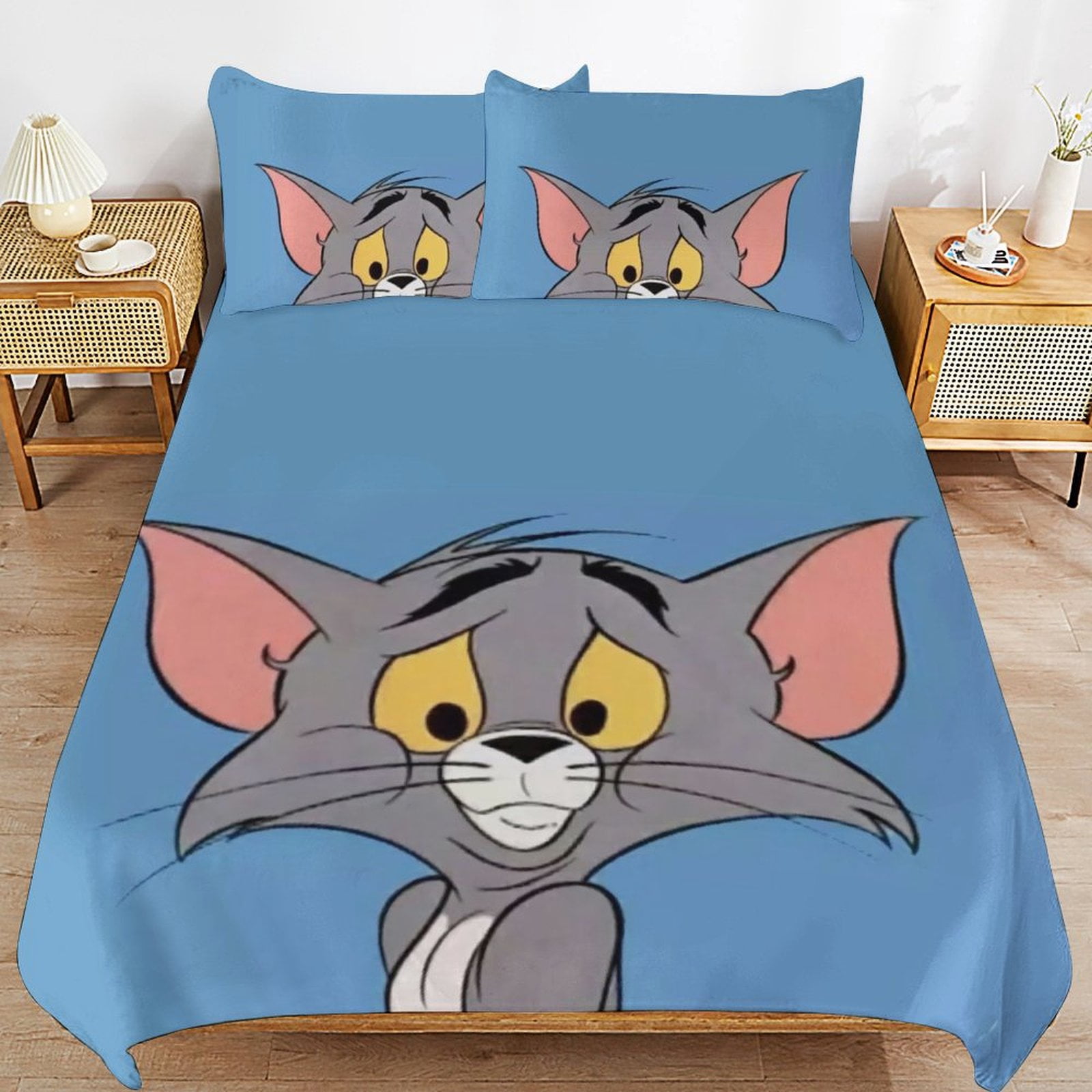 Tom And Jerry Cartoon Bedding Sets Ultra Soft Skin-Friendly Duvet Cover ...