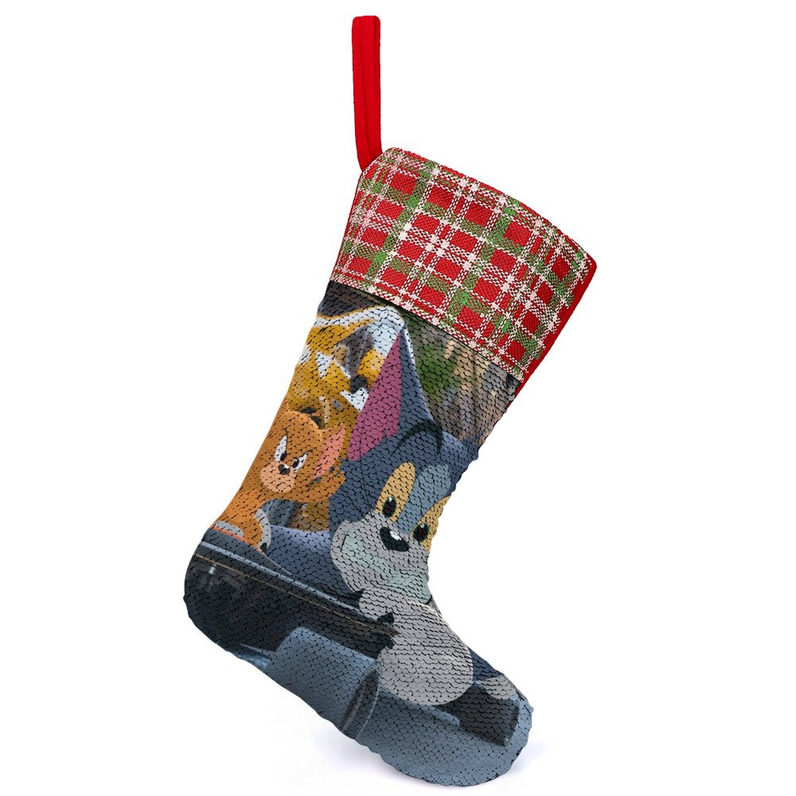 Tom And Jerry Christmas Stockings - Sequins Xmas Stockings Holiday ...