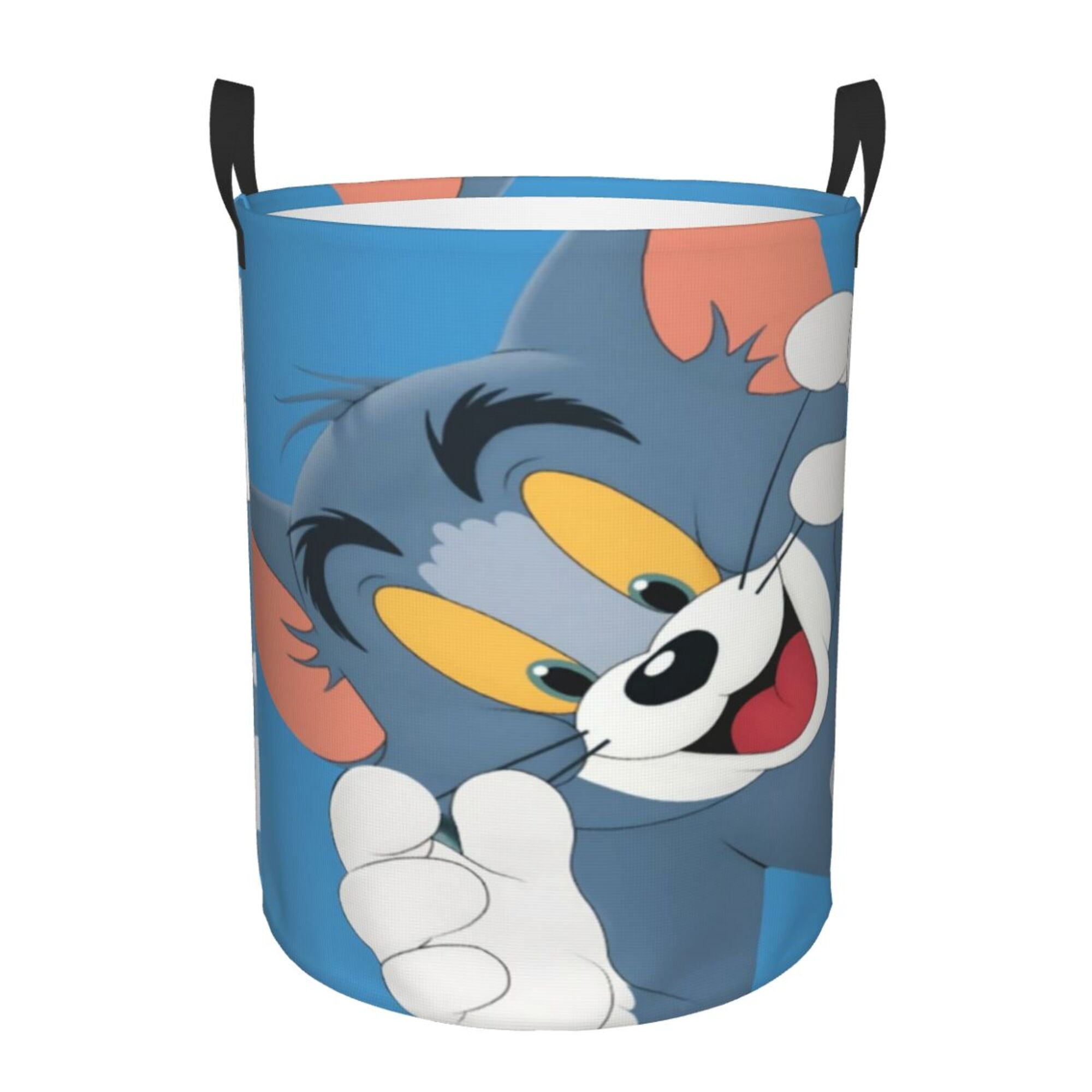 Tom and Jerry Laundry Hamper Basket, Waterproof Collapsible Circular ...