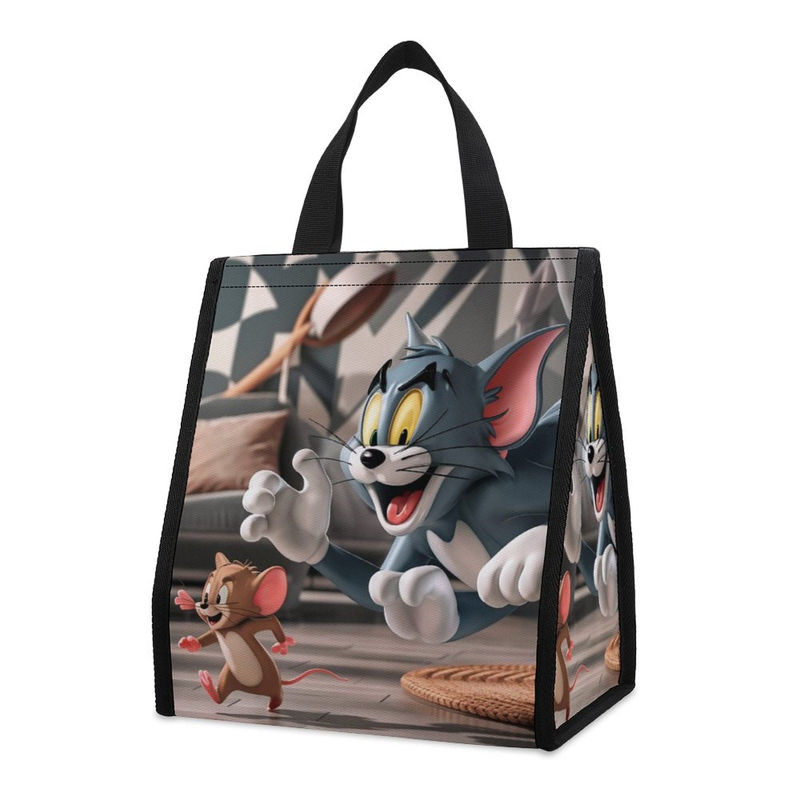 Tom And Jerry Portable Lunch Bag, Insulated Lunch Box Reusable Lunch ...