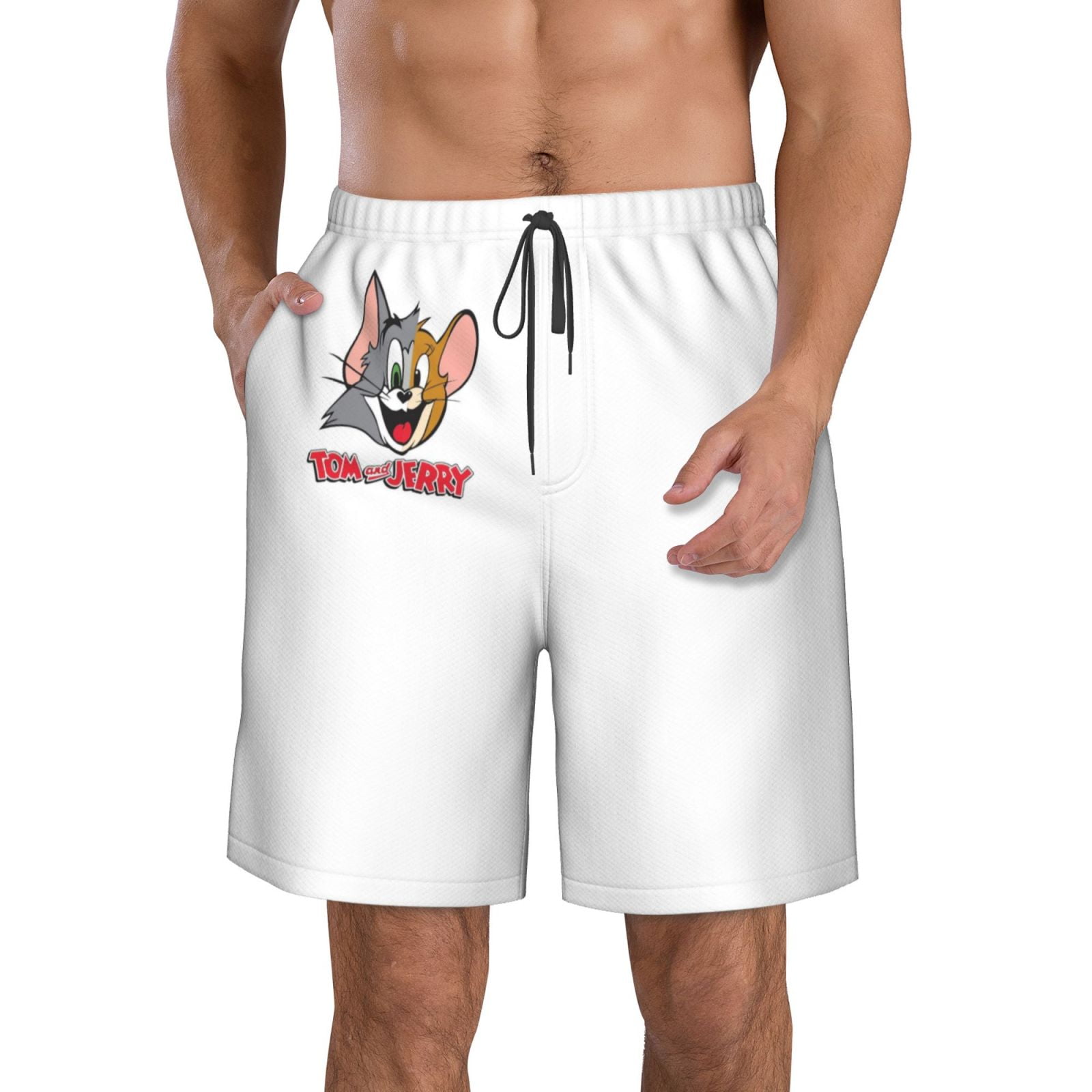 Tom And Jerry Summer Beach Sign Mens Swim Trunks Quick Dry Board Shorts ...