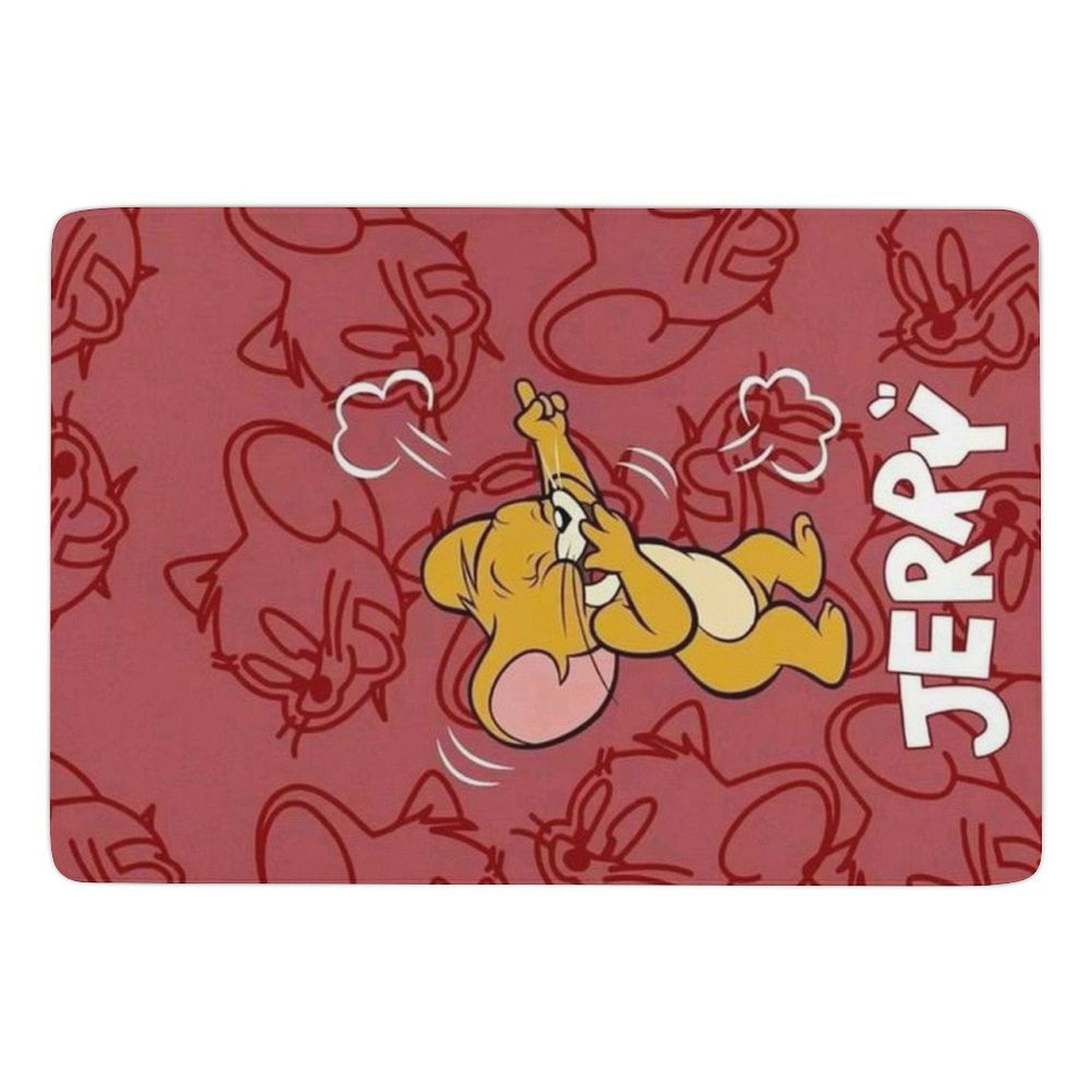 Tom And Jerry Velvet Floor Mat，Washable Rug for Living Room Bathroom ...