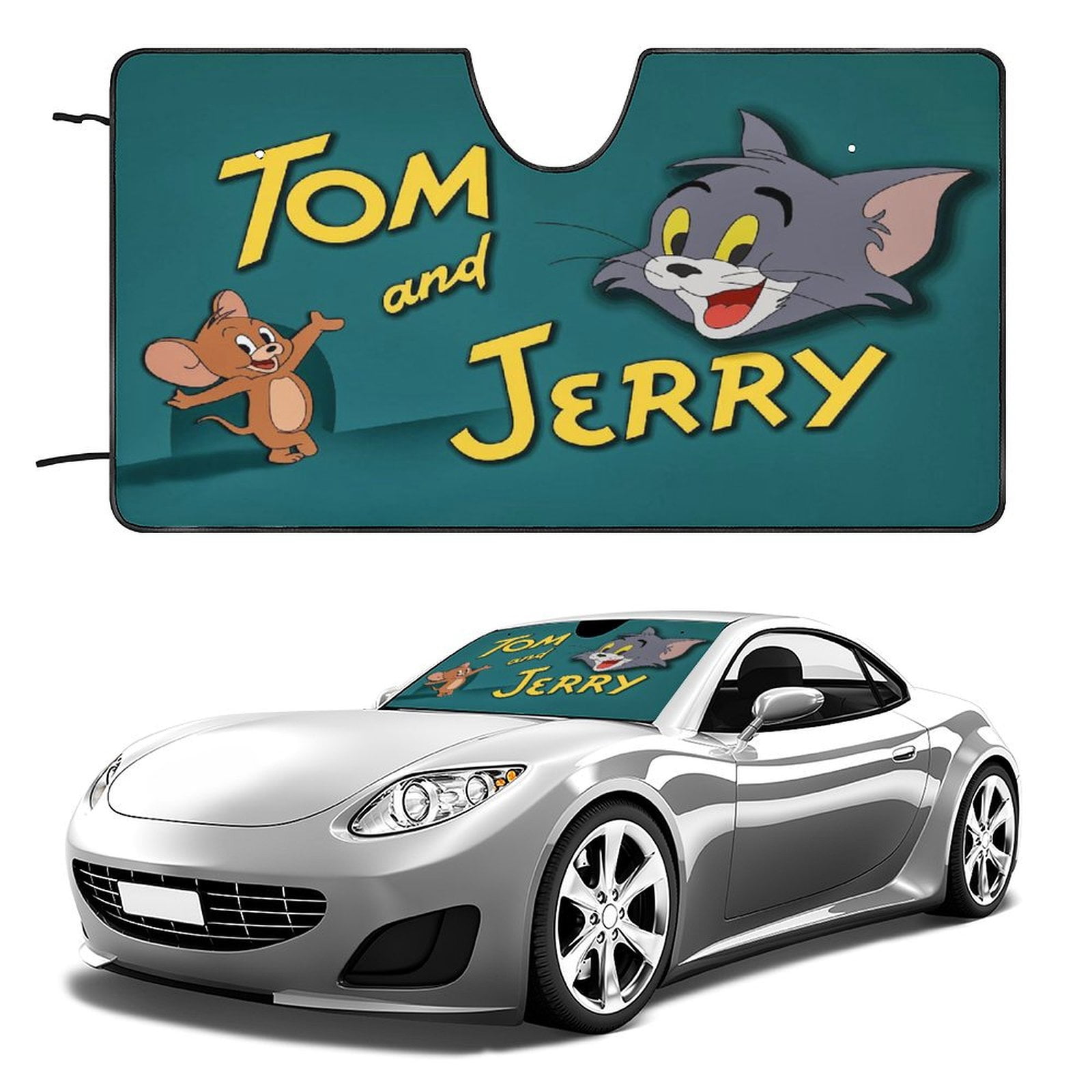 Tom And Jerry Windshield Sun Shade - Car Sun Shade Windshield Keeps ...