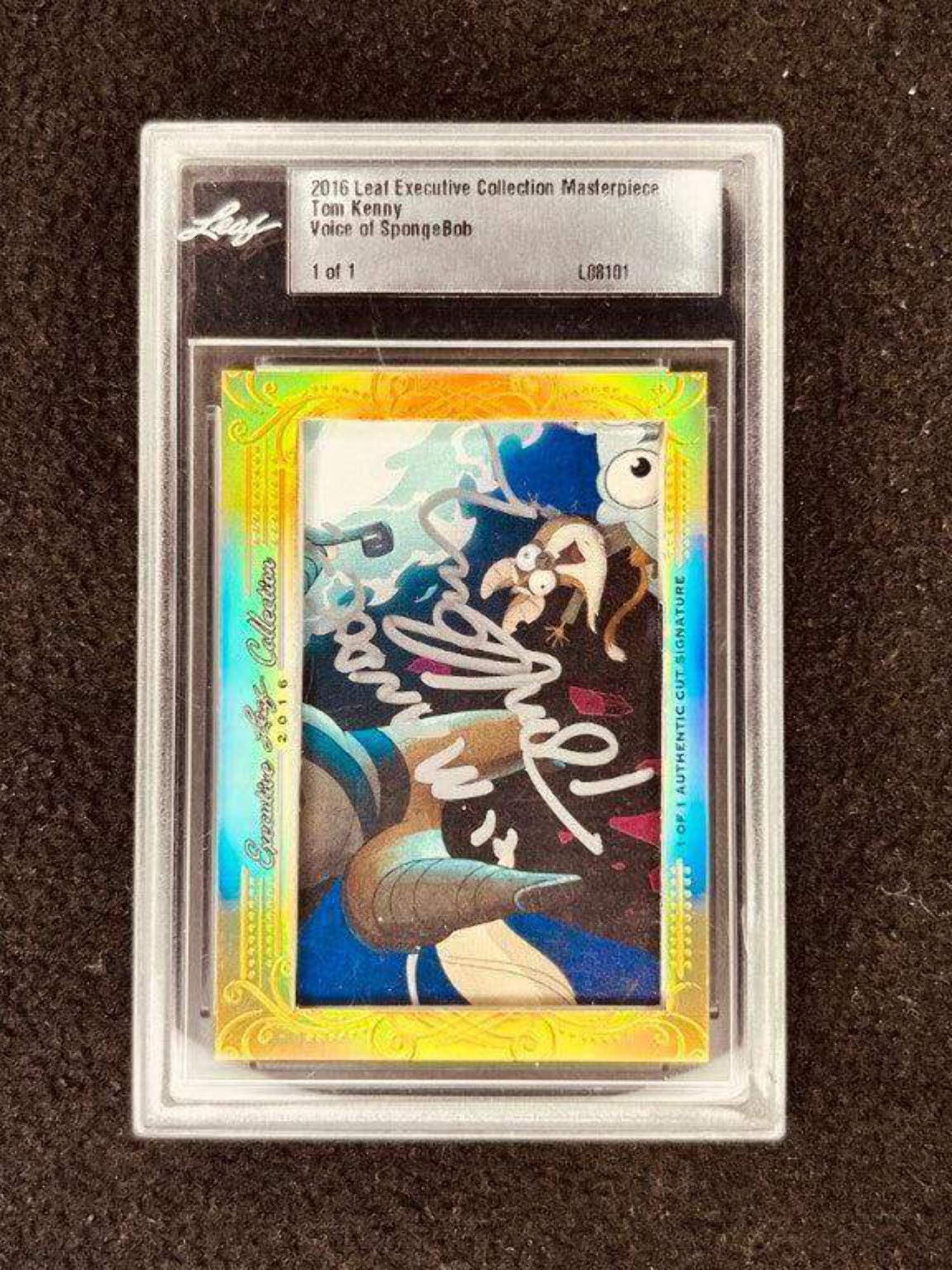 Tom Kenny 2016 Leaf Masterpiece Cut Signature certified autograph card ...