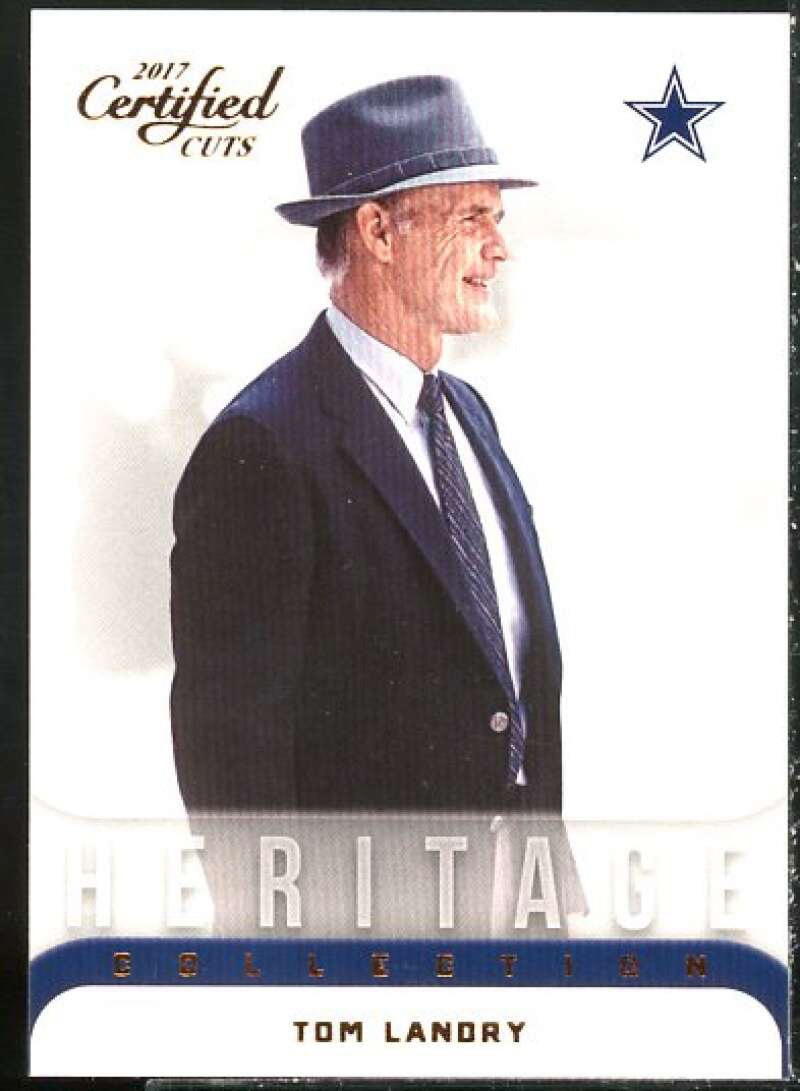 Tom Landry Card 2017 Certified Cuts Heritage Collection #13 - Walmart.com