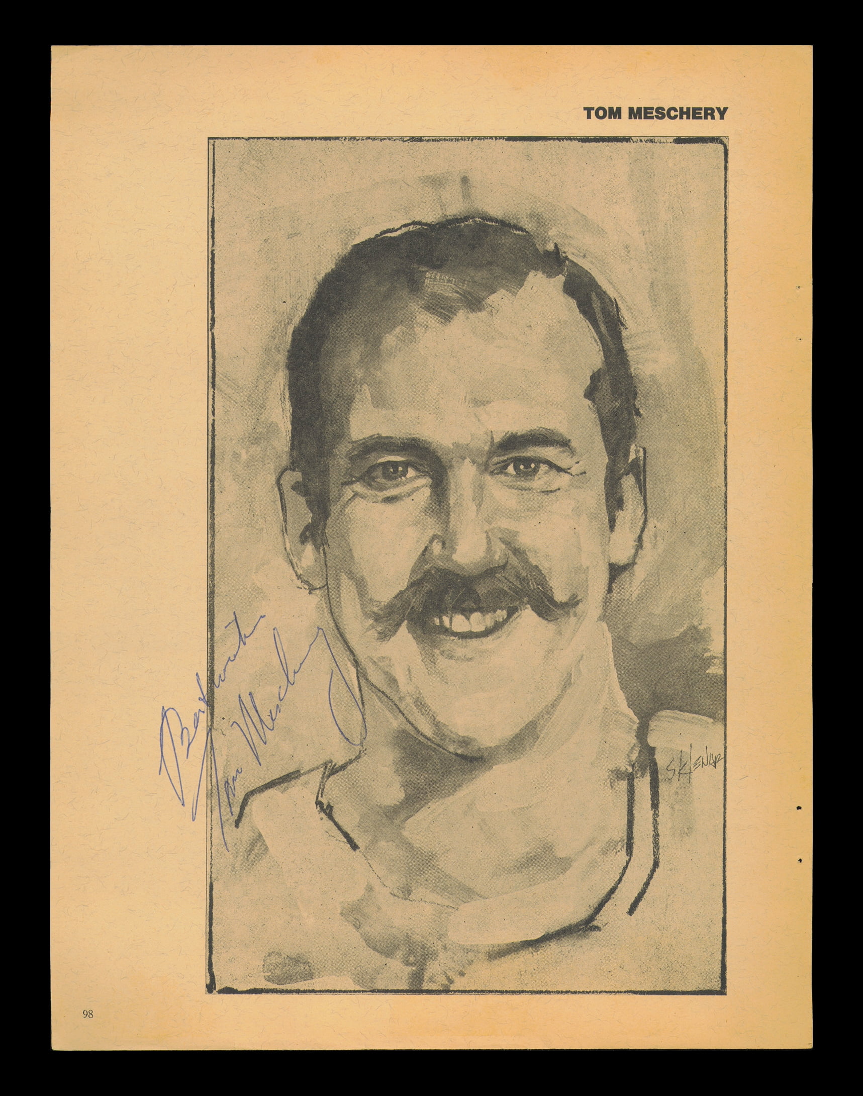 Tom Meschery Autographed 8x11 Magazine Photo Seattle Supersonics SKU ...