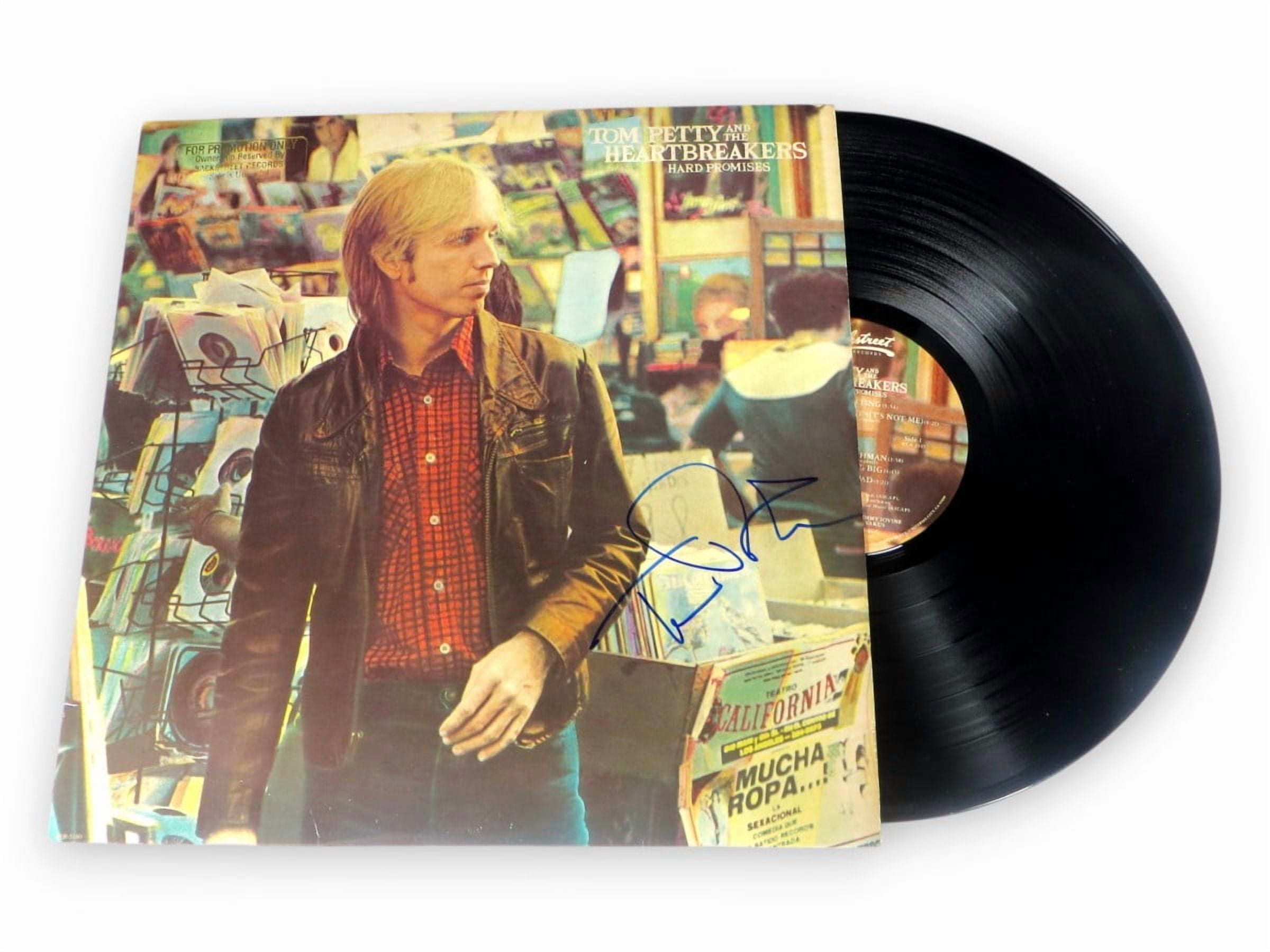 Tom Petty Signed Autographed Record Album Cover Hard Promises BAS ...